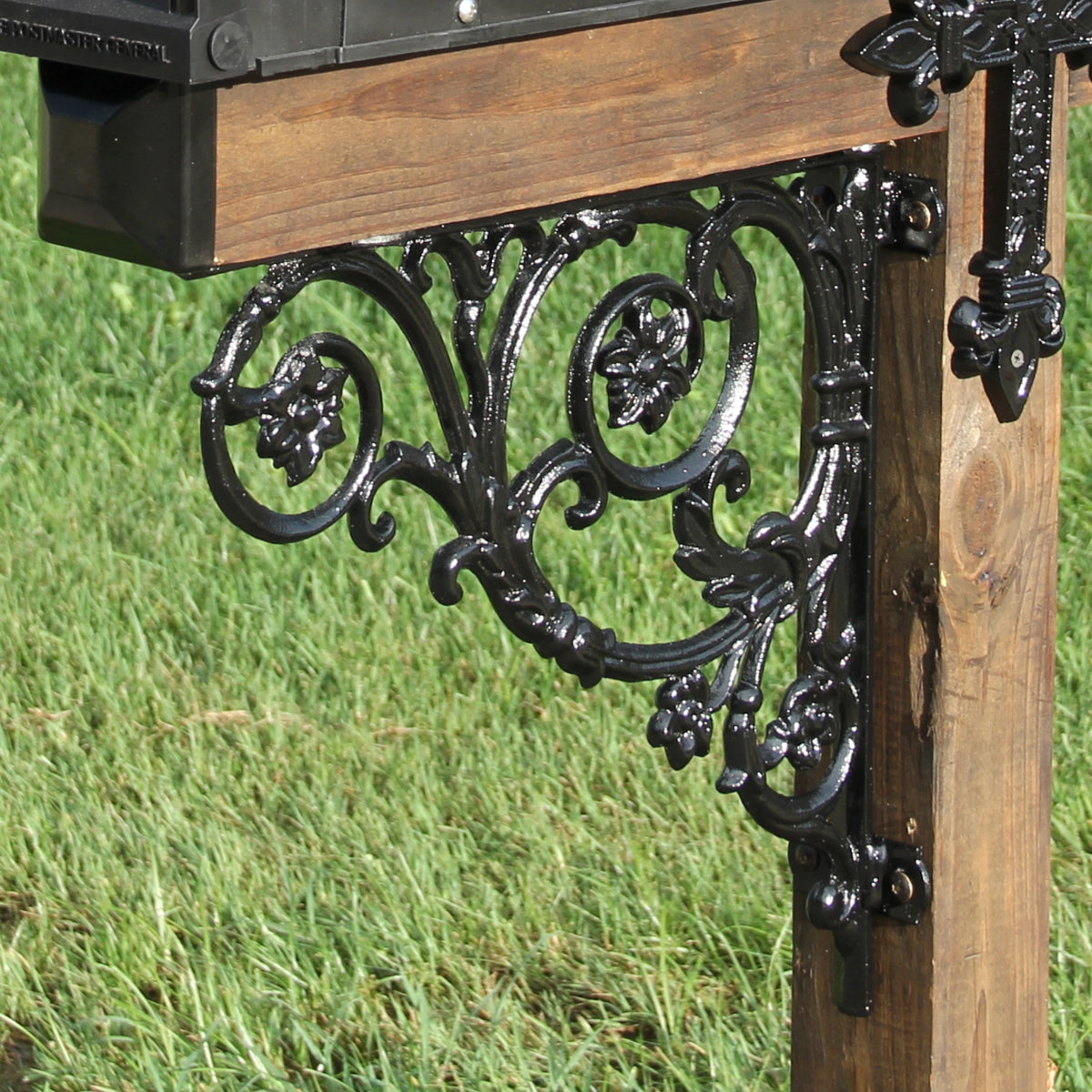 Metal Mailbox Brackets - Madison Iron and Wood