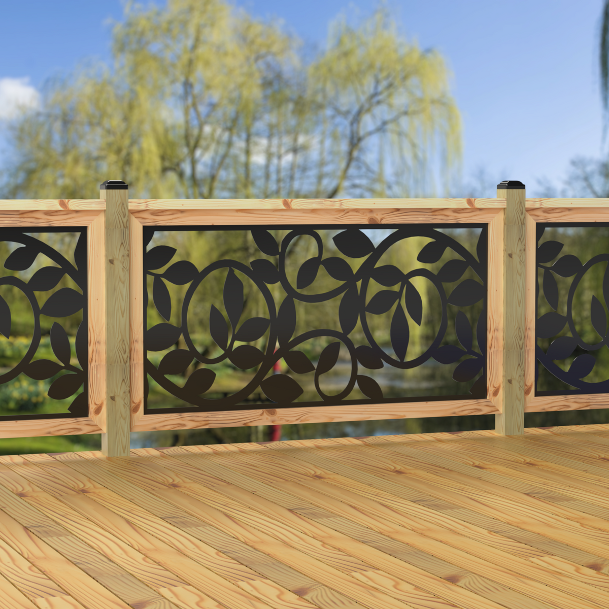 Garden Style Metal Fence Panels | Madison Iron and Wood