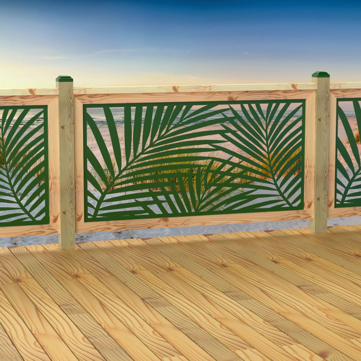 Nautical Style Metal Fence Panels | Madison Iron and Wood