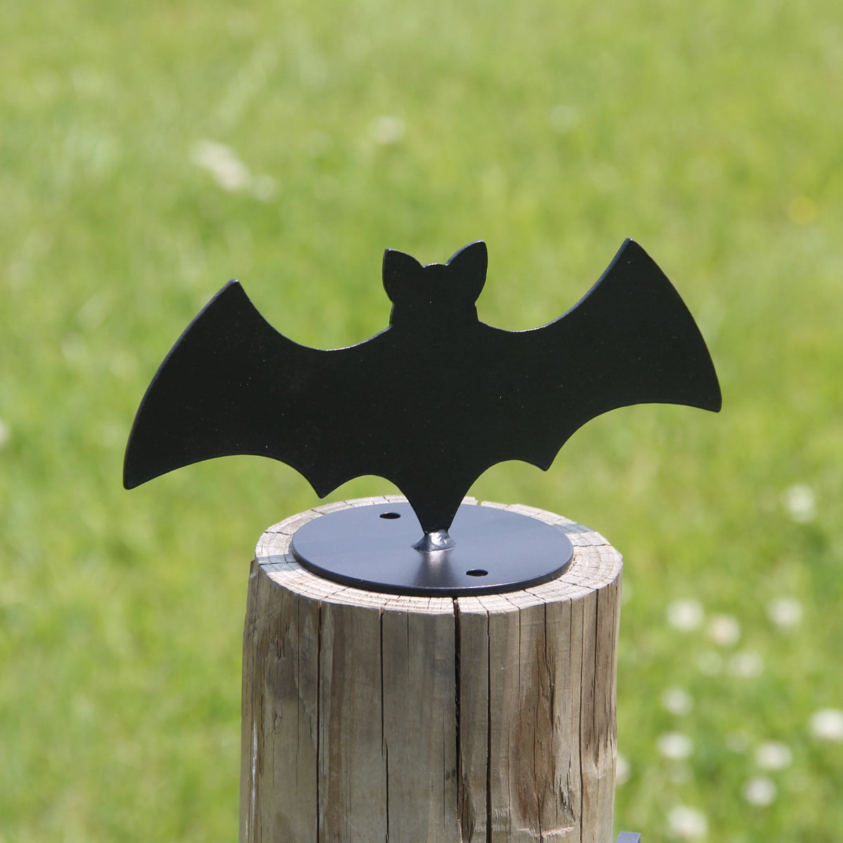 Bat Post Cap For Round Wood Fence Post, 3" x 3" actual size post cap ...