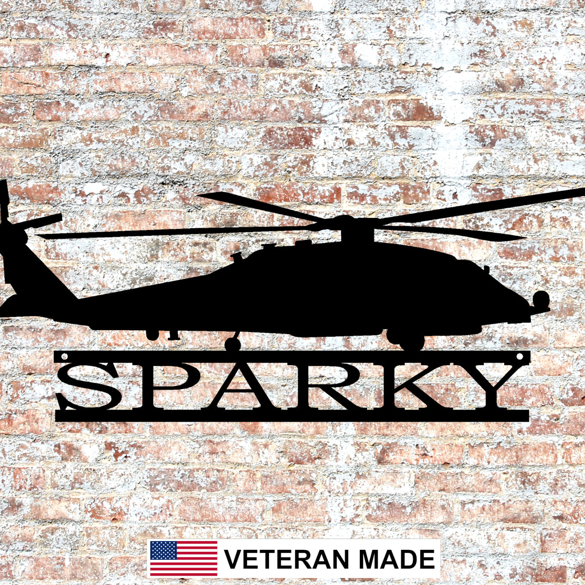 Helicopter Seahawk Personalized Metal Sign, Military SH-60 Seahawk ...