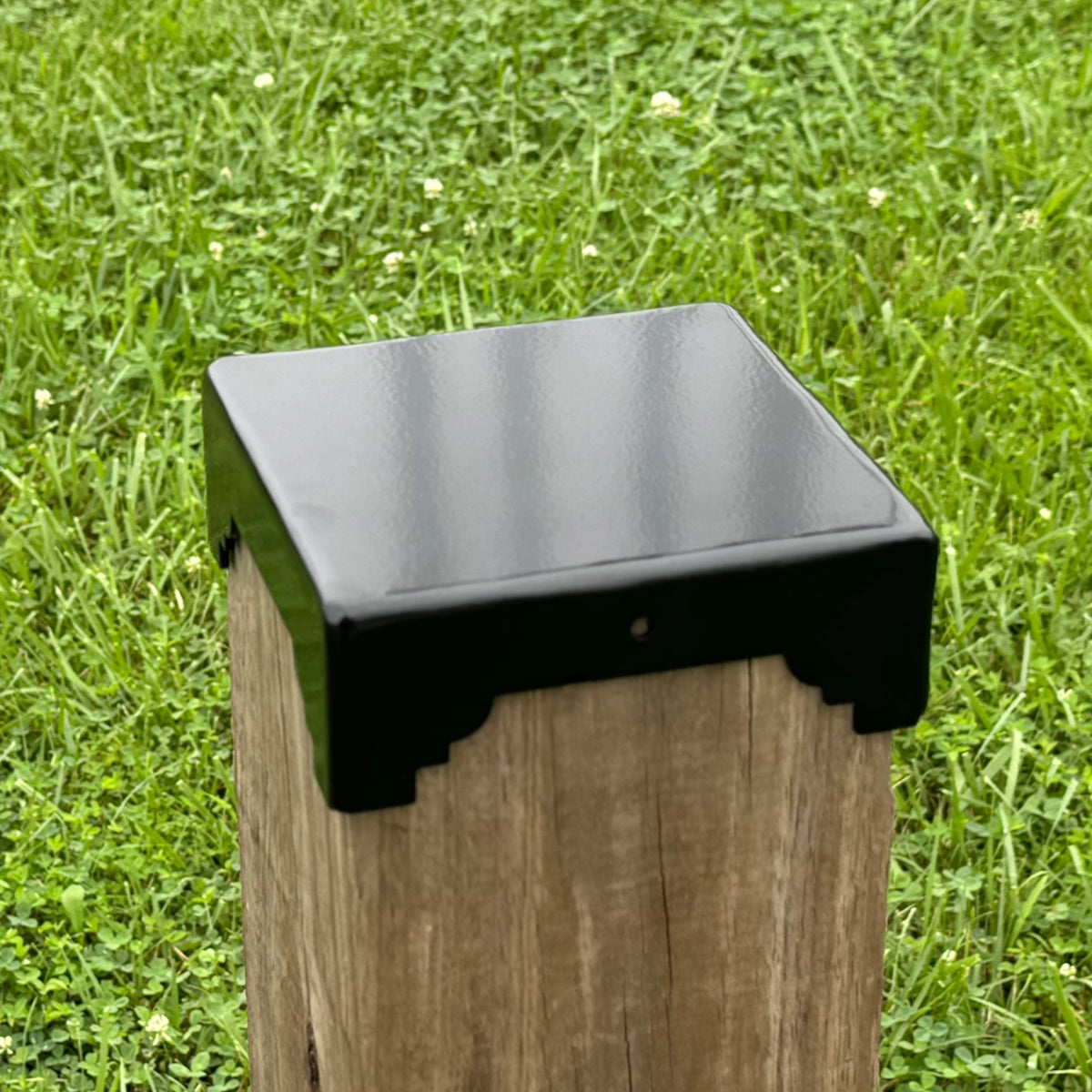 Custom Sized Steel Post Cap - 3-7 Inch Variations - Madison Iron and Wood