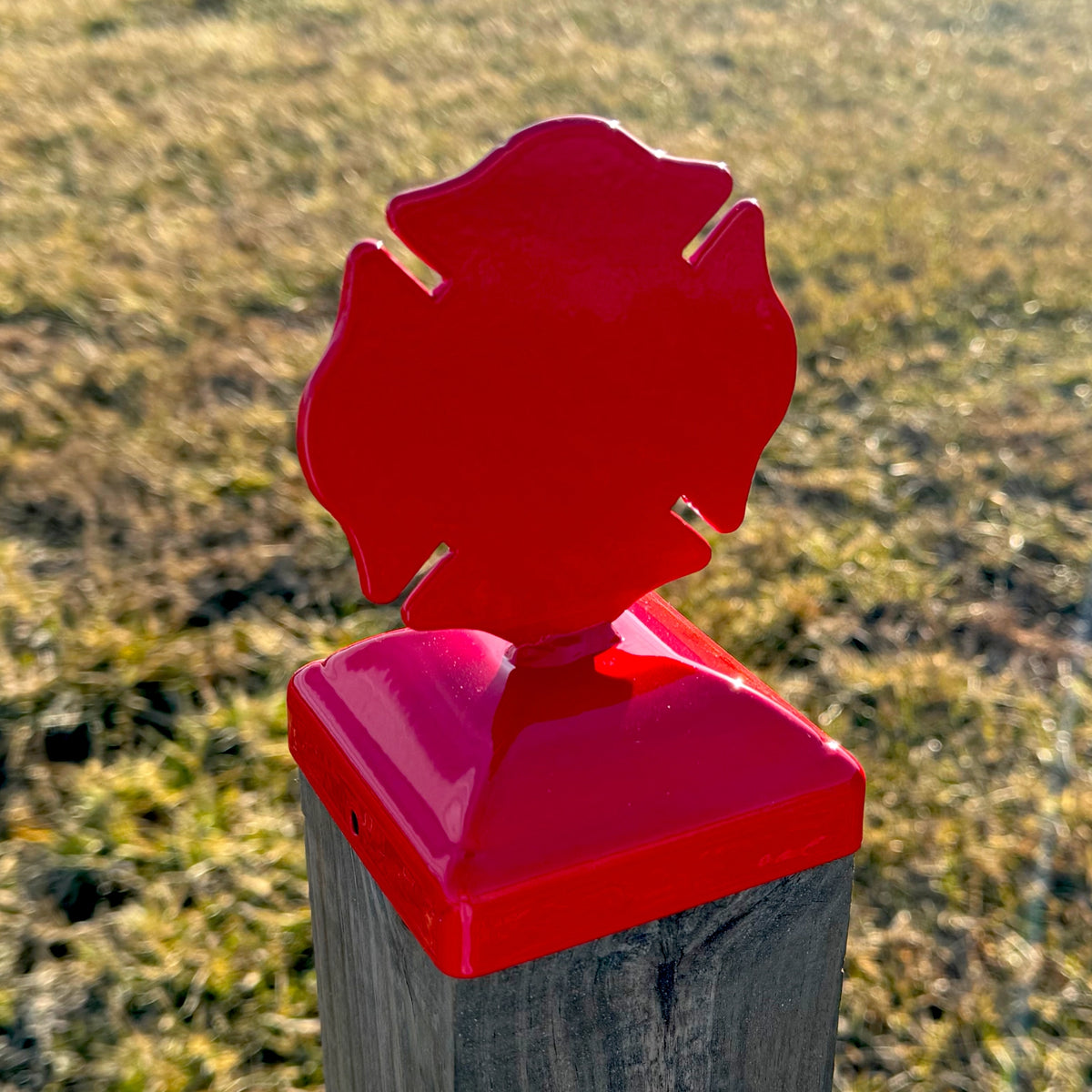 Maltese Cross Fence Post Cap – Fence Decor - Madison Iron and Wood