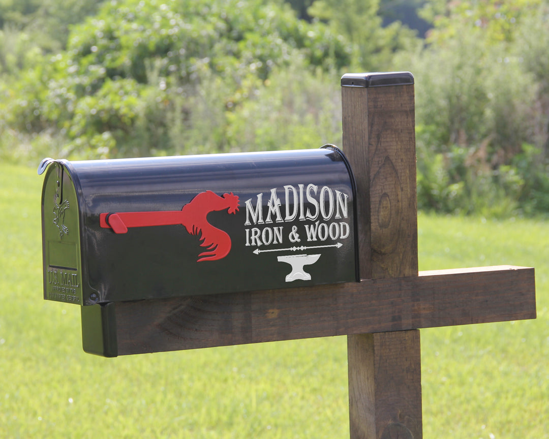 Cross Themed Wrought Iron Dress Up Kit for Wood Mailbox Post ...