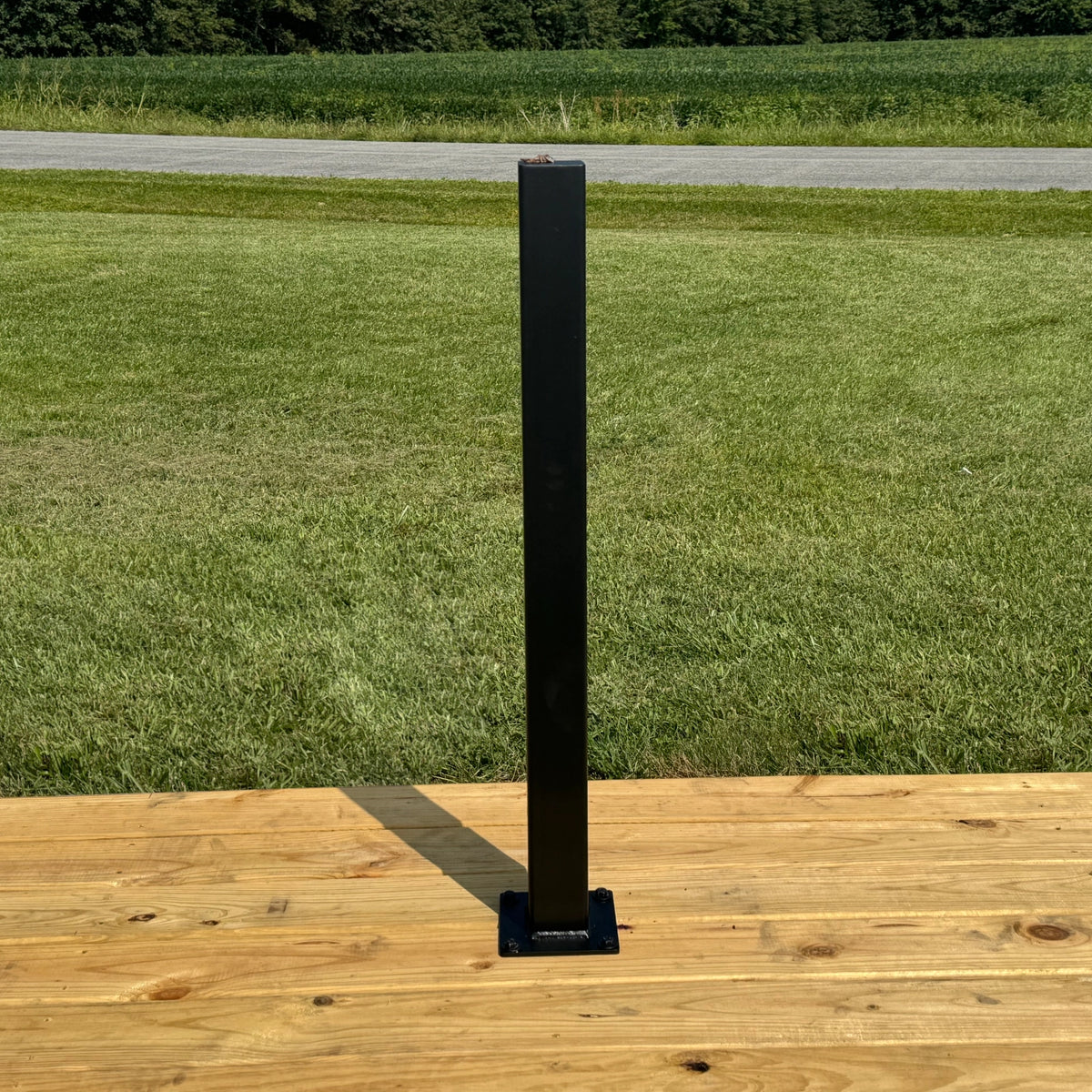 Metal Railing Post / Fence Post - Madison Iron and Wood