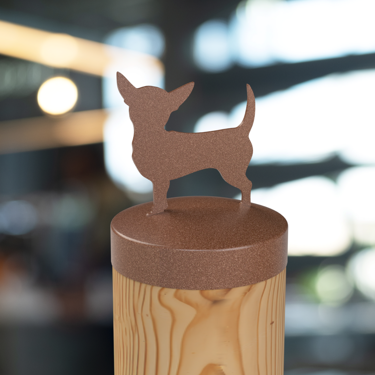 Chihuahua, Round Post Cap - 4"x4" Post Size - Madison Iron and Wood