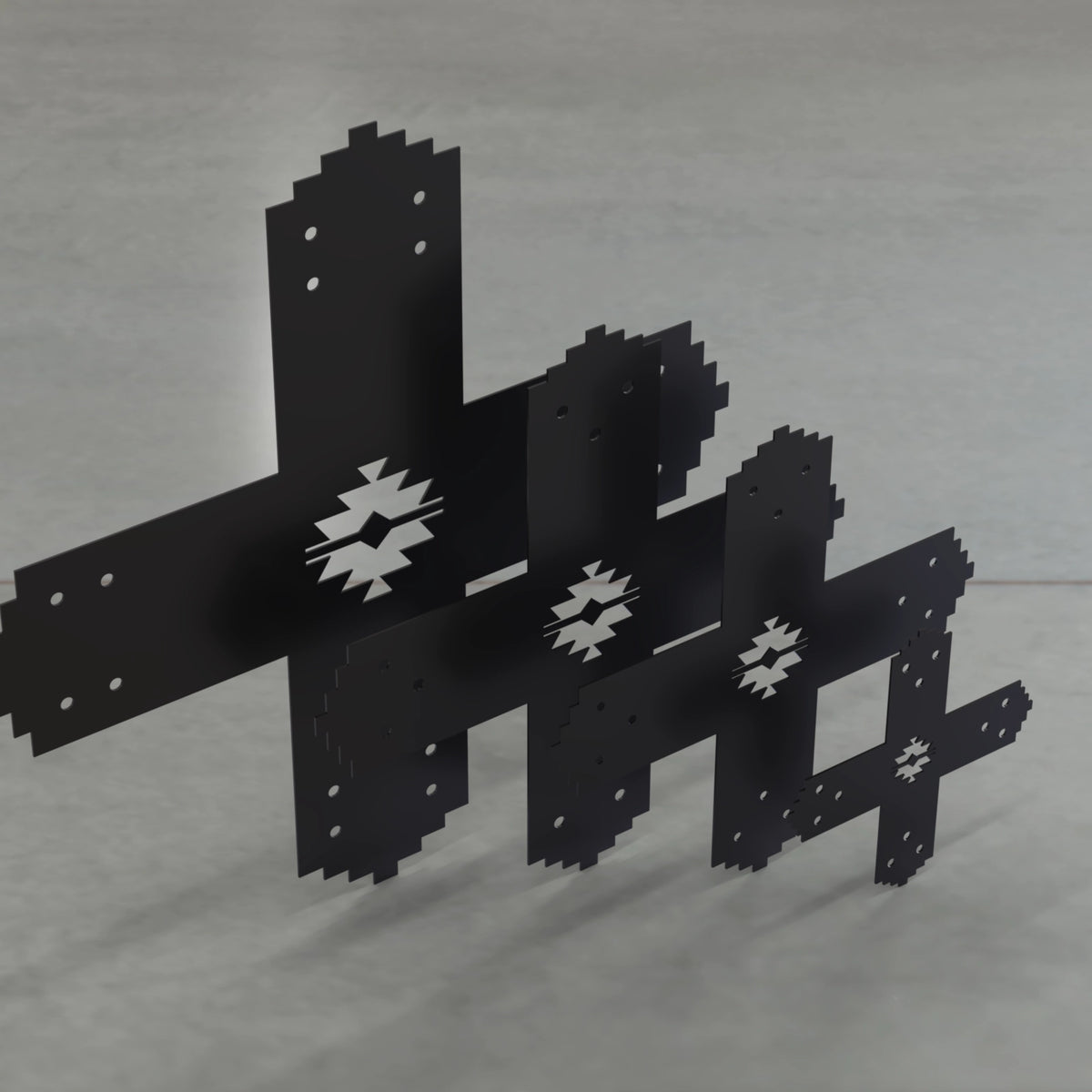 Southwest Design Supports de poteau en bois de 6 po | Madison Iron and Wood