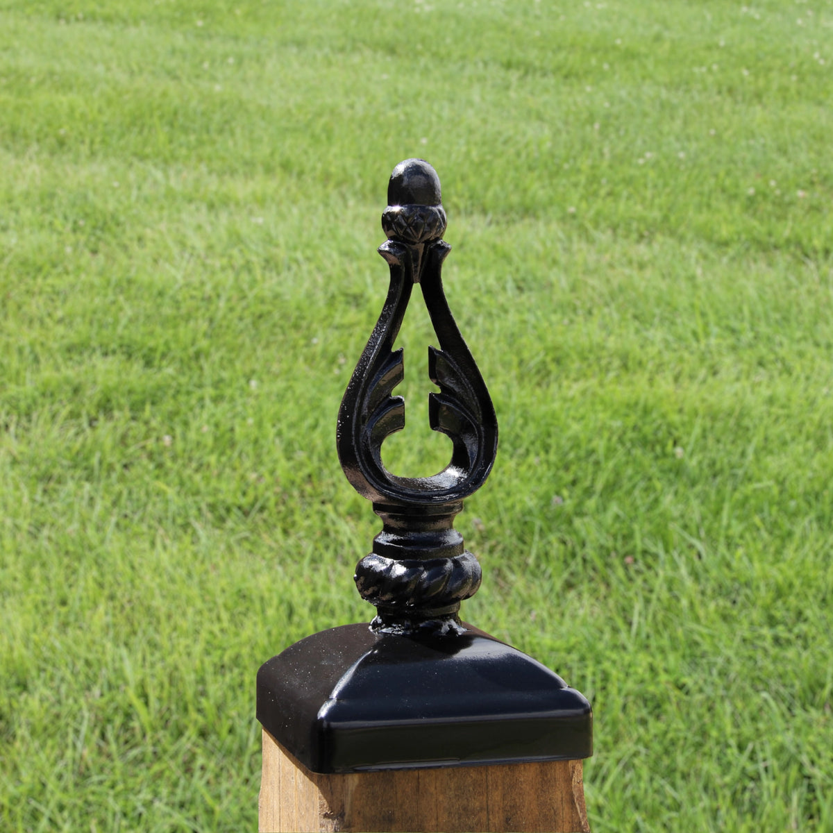Acorn Spear Post Cap - Fence Decor - Madison Iron and Wood