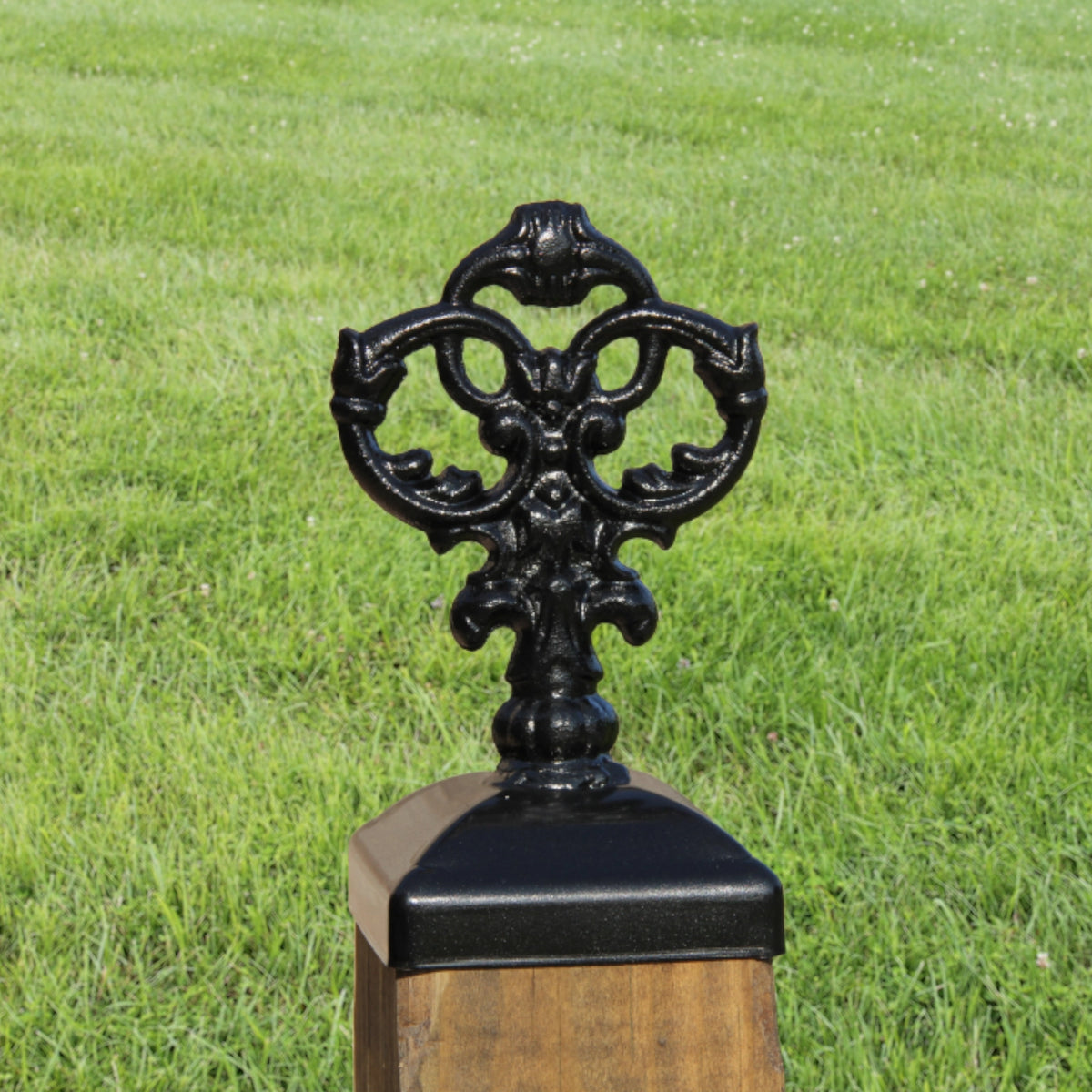 Decorative Victorian Fence Post Cap - Fence Decor - Madison Iron and Wood
