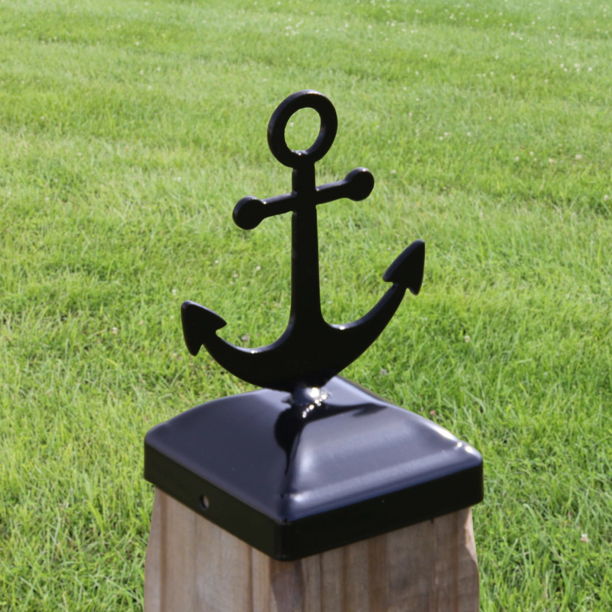 Anchor Fence Post Cap – Fence Decor - Madison Iron and Wood