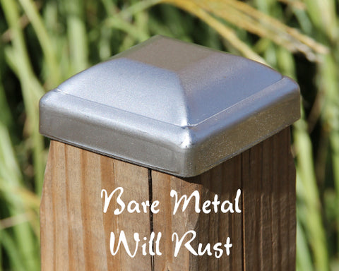 Metal Fence Post Caps - Madison Iron and Wood - Made in the USA