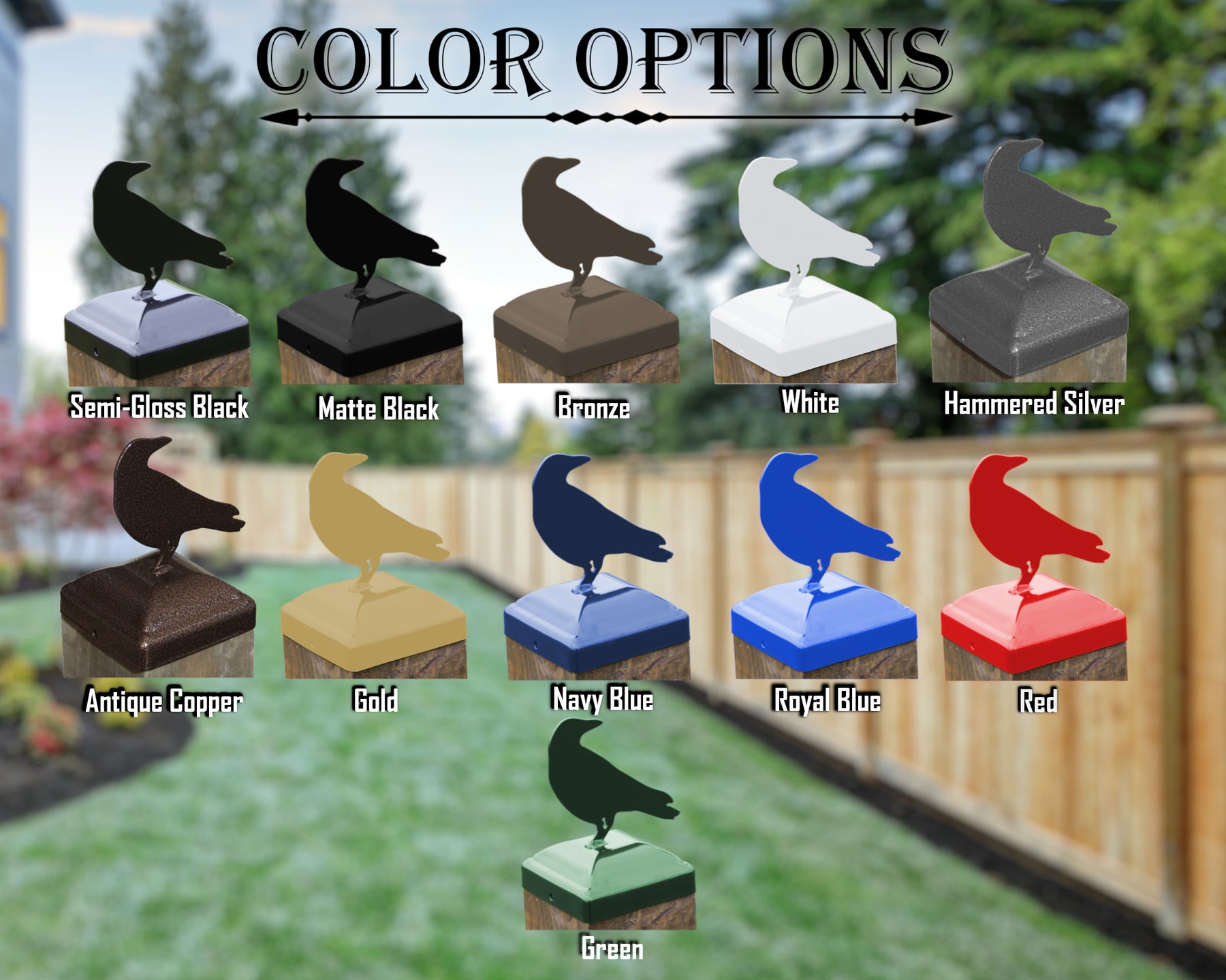 4x4 Post Caps | Metal | Madison Iron and Wood