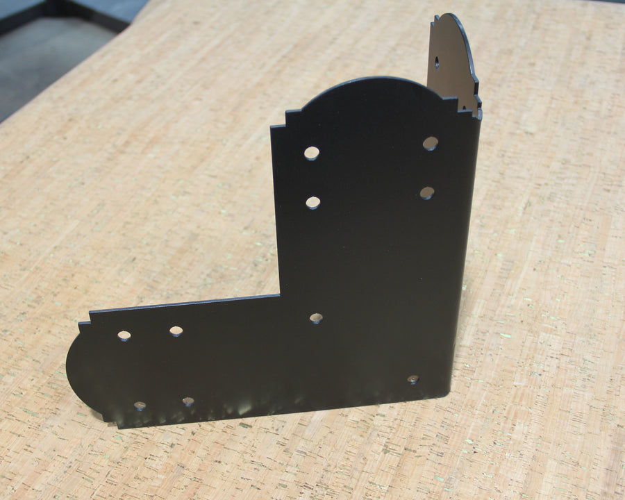 90 Degree Double L Bracket for 6" Post, Wood Post Angle Bracket, 6x6 ...