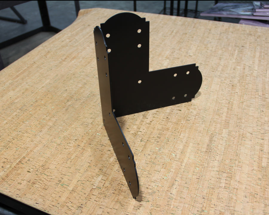 90 Degree Double L Bracket for 6" Post, Wood Post Angle Bracket, 6x6 ...