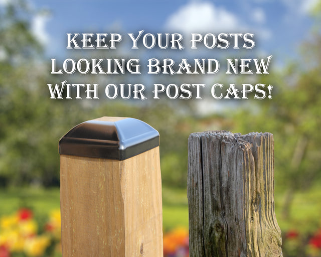 Round Post Toppers - Metal Post Toppers | Madison Iron and Wood