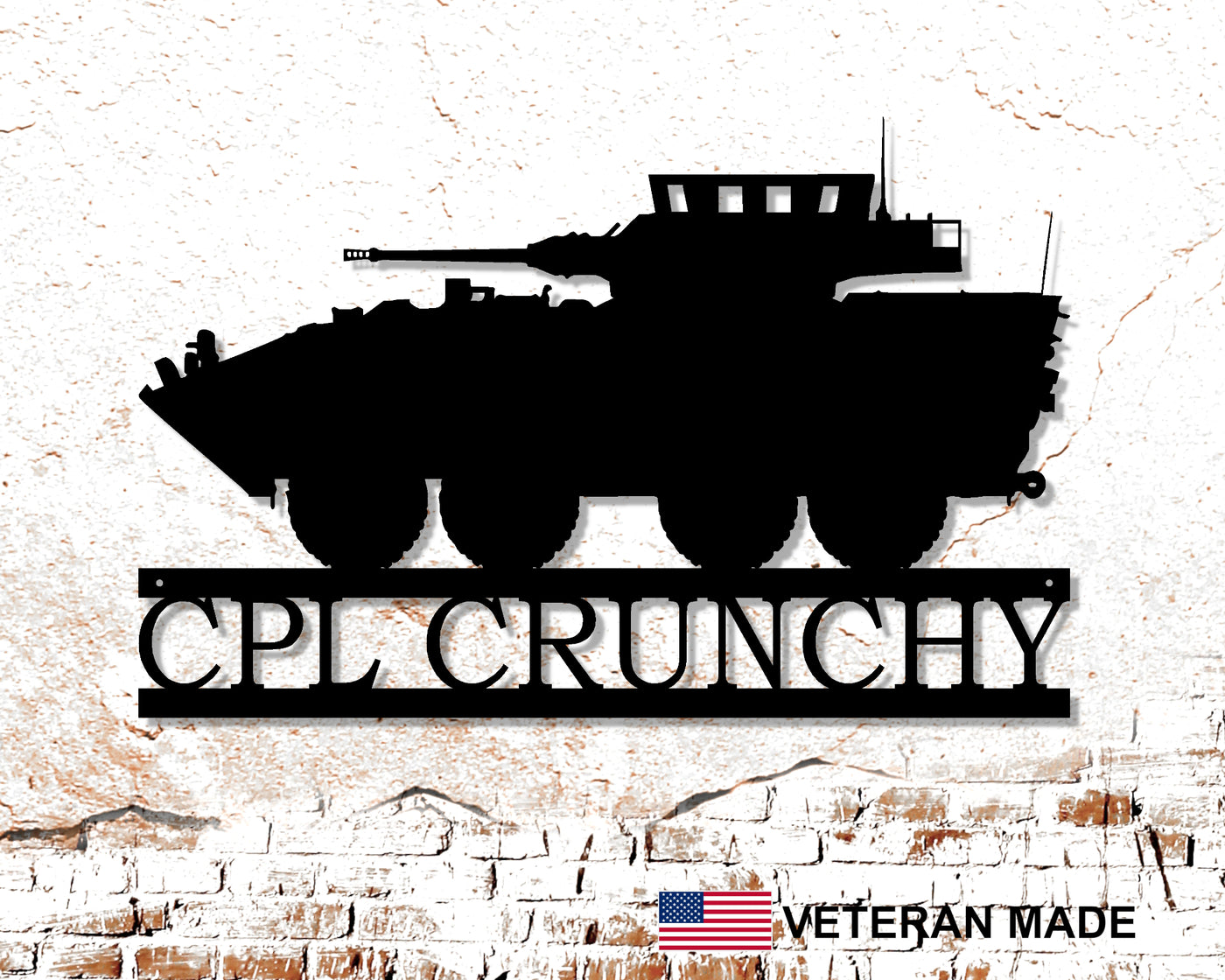 LAV-25 Light Armored Vehicle Personalized Metal Sign - Madison Iron and ...