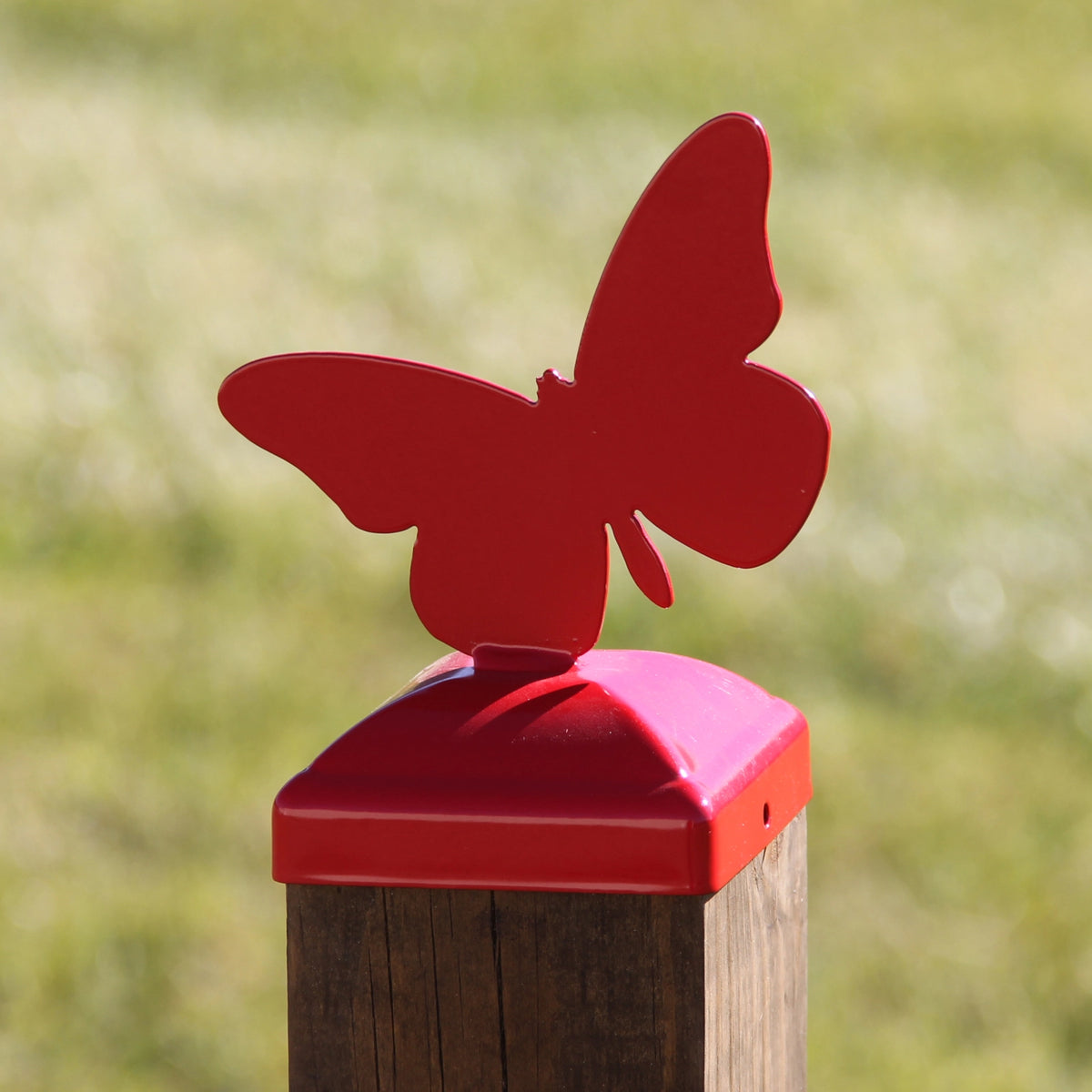 Butterfly Fence Post Cap – Fence Decor - Madison Iron and Wood