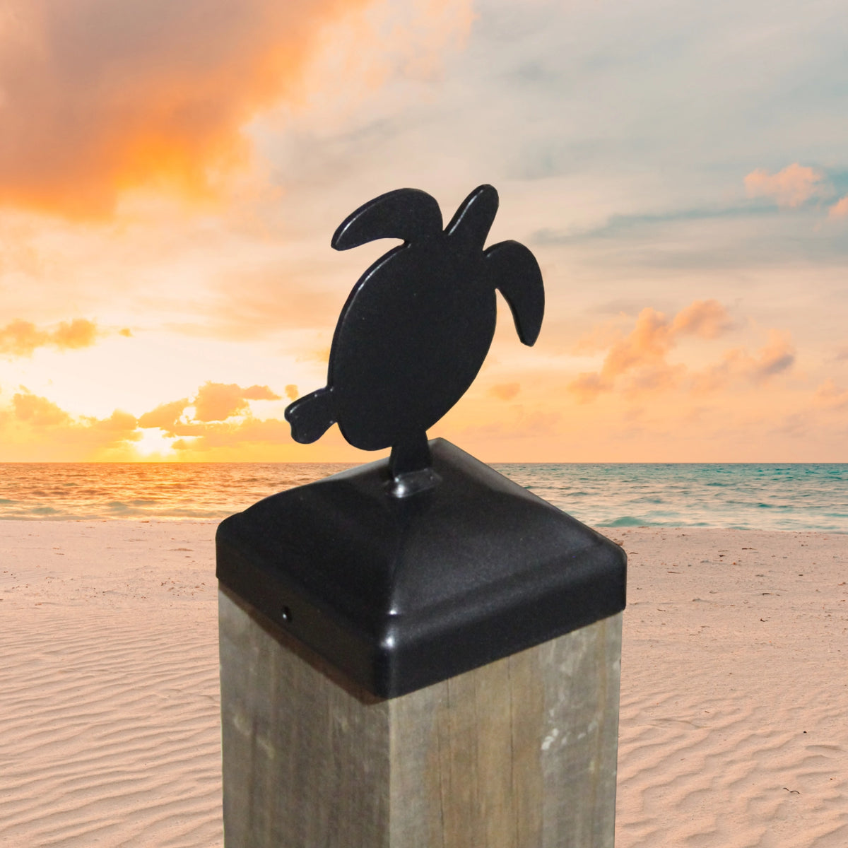 Sea Turtle Fence Post Cap – Fencing Decor - Madison Iron and Wood