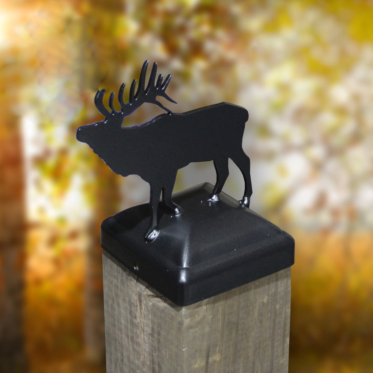 Elk Fence Post Cap – Fence Decor - Madison Iron and Wood
