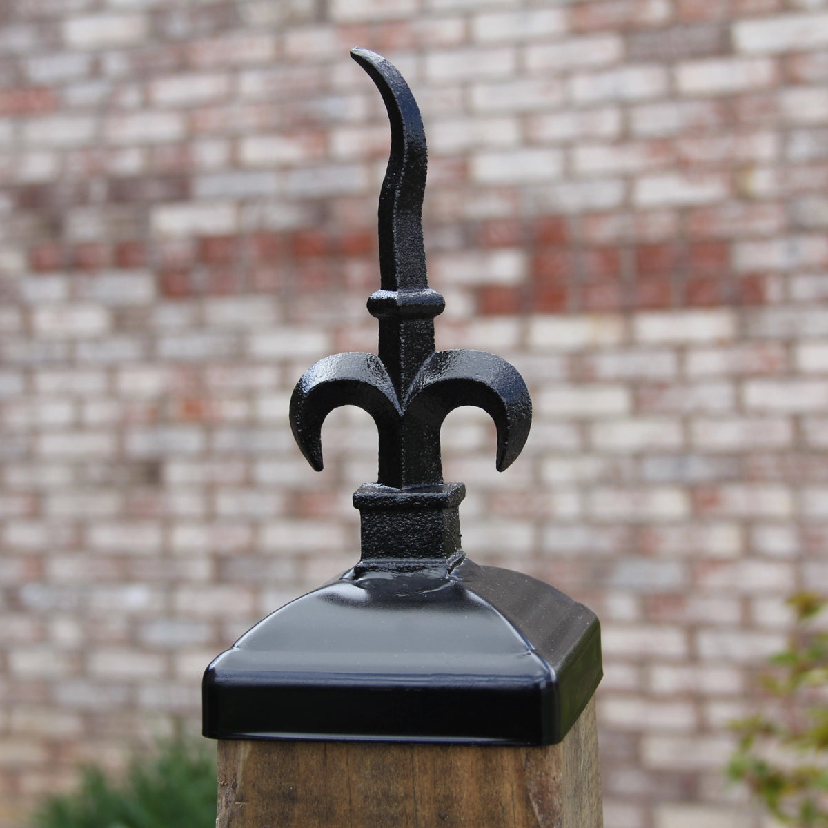 Drooping Triad Fence Post Cap - Fence Decor - Madison Iron and Wood