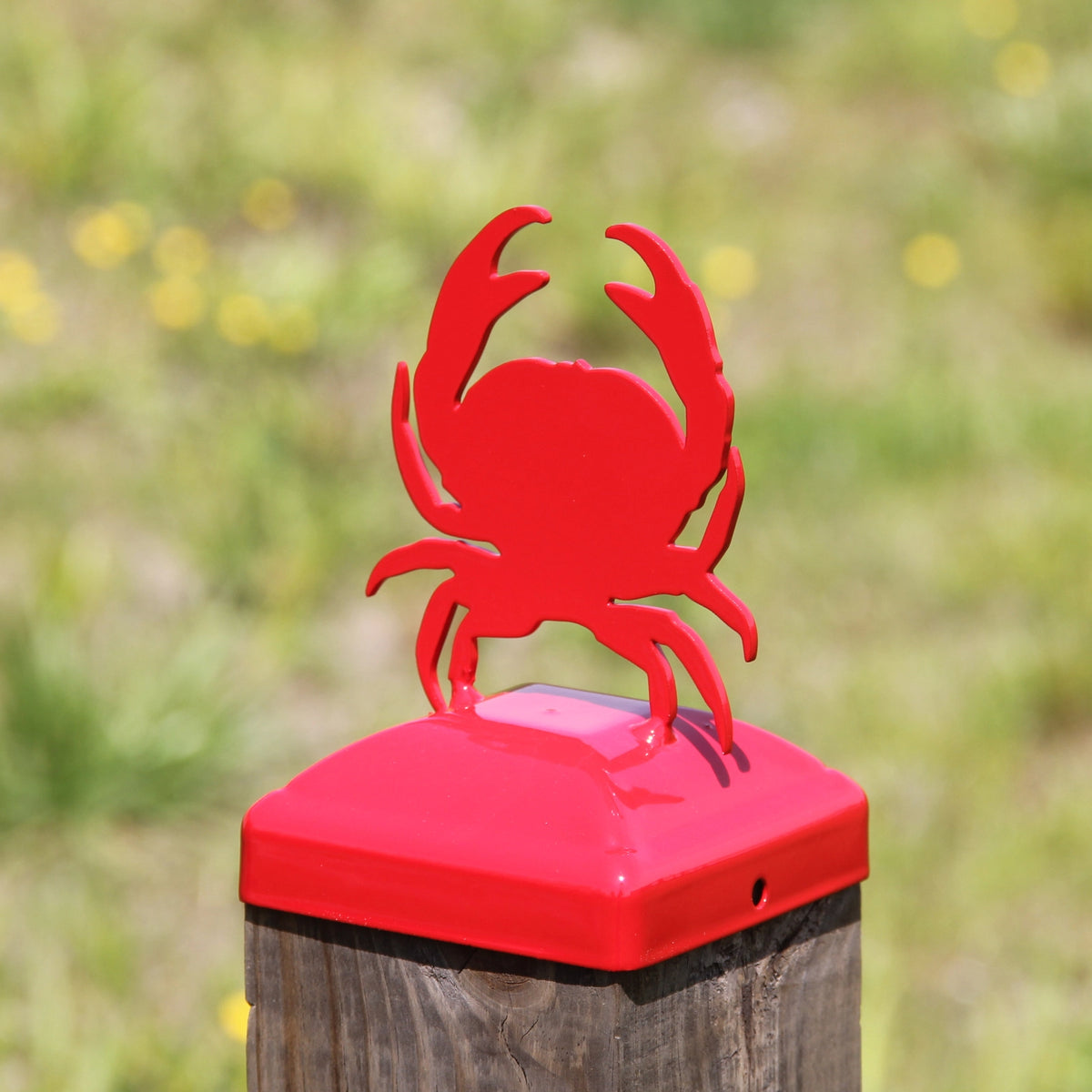 Crab Fence Post Cap – Fence Decor - Madison Iron and Wood