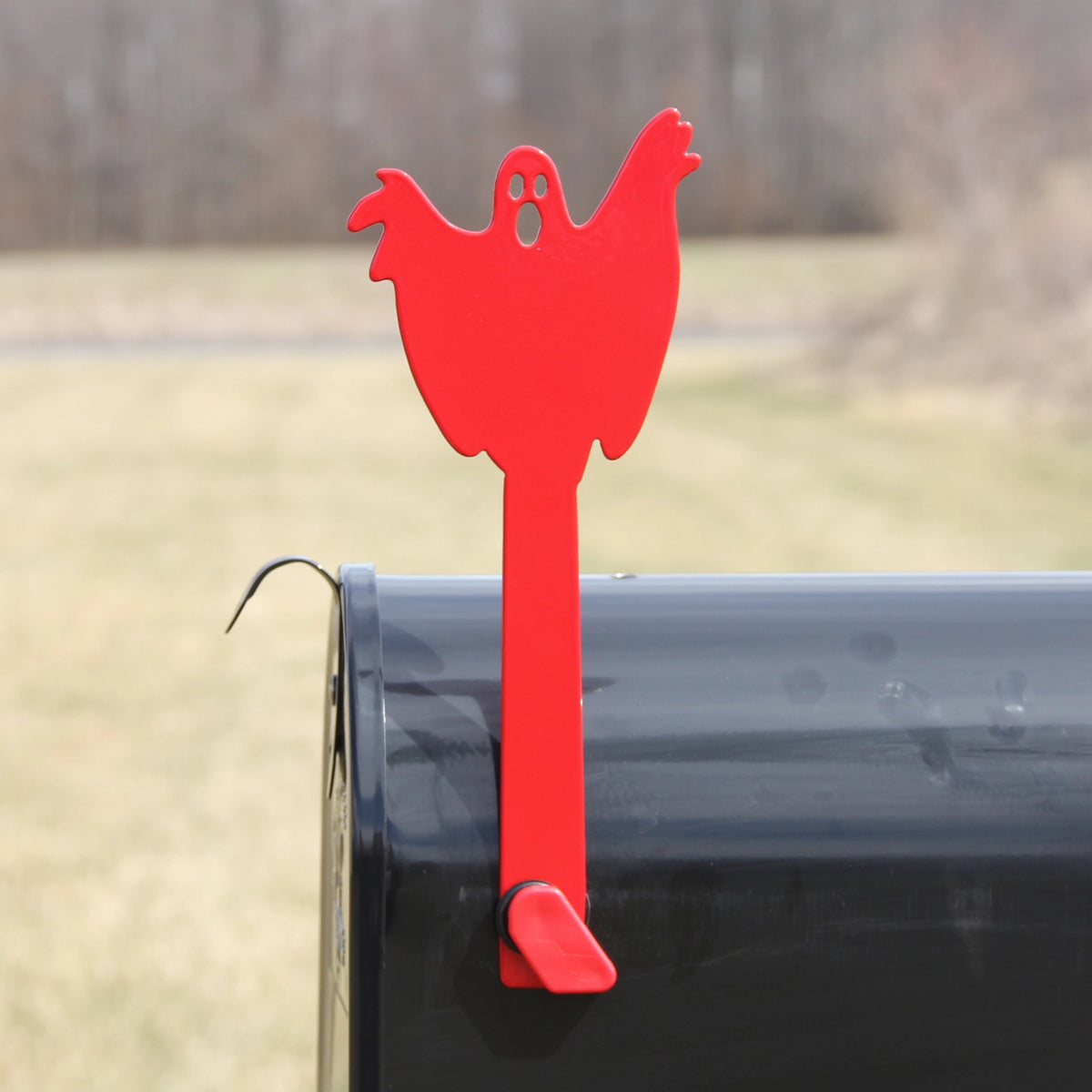 Ghost Mailbox Flag, Decorative Mailbox Flag, Metal Halloween Mailbox ...