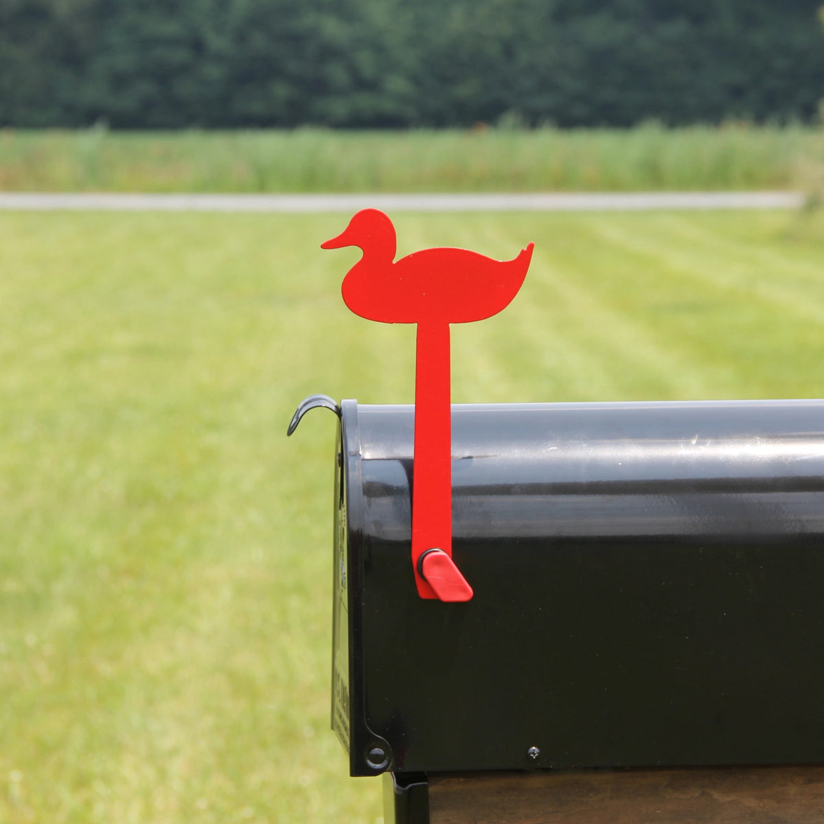 Duck Mailbox Flag, Decorative Mailbox Flag, Metal Duck Mailbox Decoration