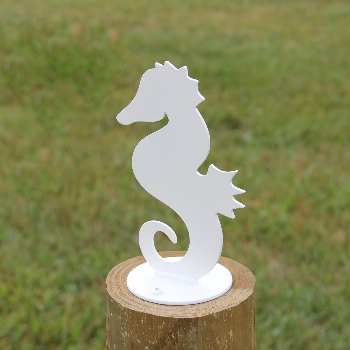 Seahorse Post Cap For Round Wood Fence Post, 3" x 3" actual size post ...