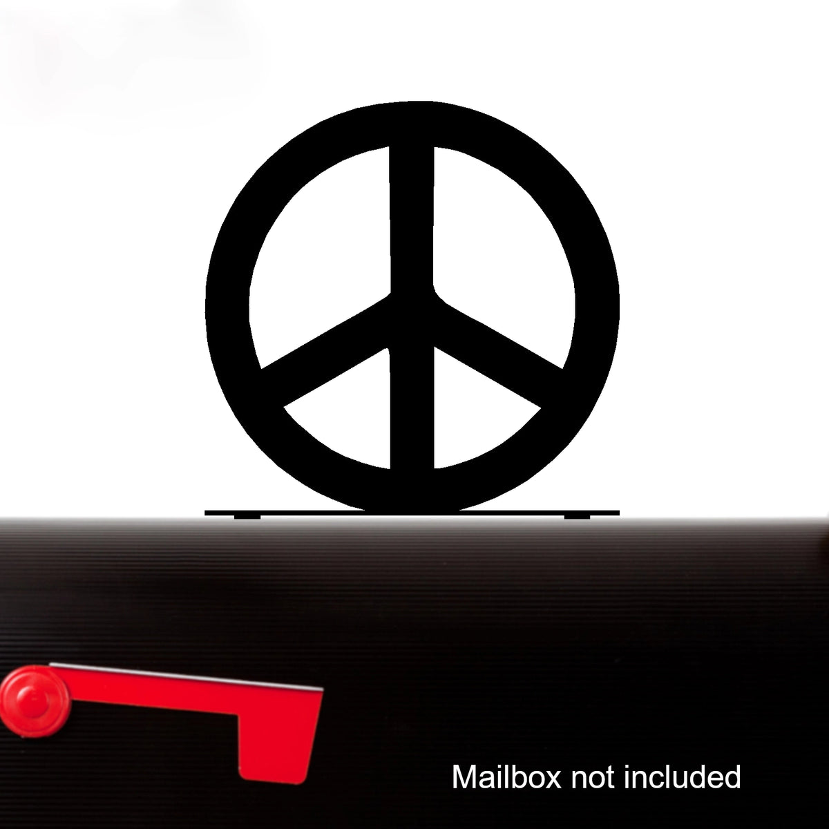 Peace Symbol Mailbox Topper, Hippie Themed Mailbox Decoration | Madison ...