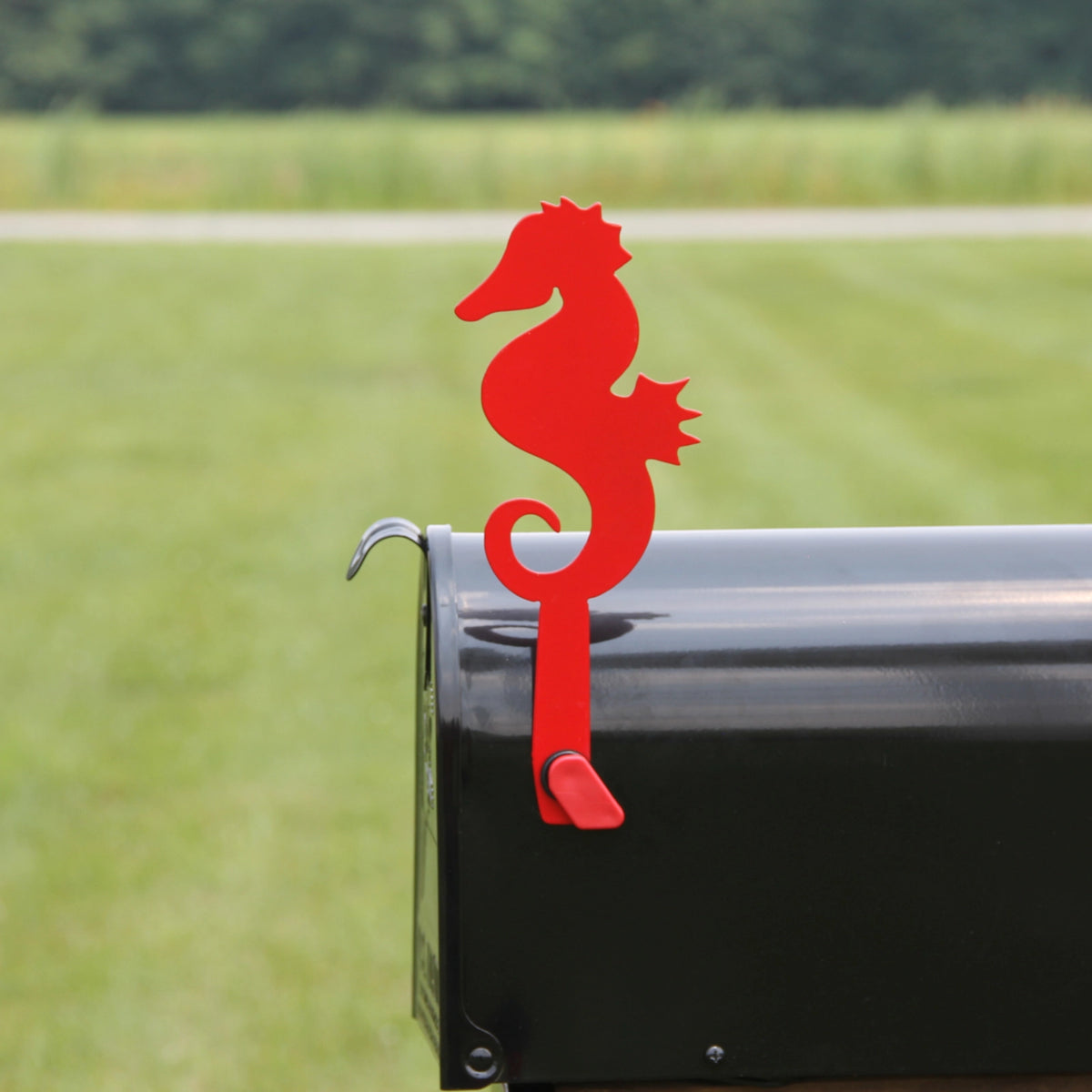 Sea Horse Mailbox Flag, Decorative Mailbox Flag, Metal Sea Horse ...