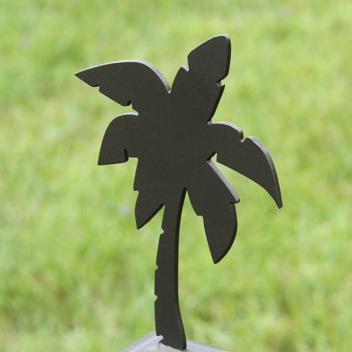 Palm Tree Post Cap For Round Wood Fence Post, 3" x 3" actual size post ...