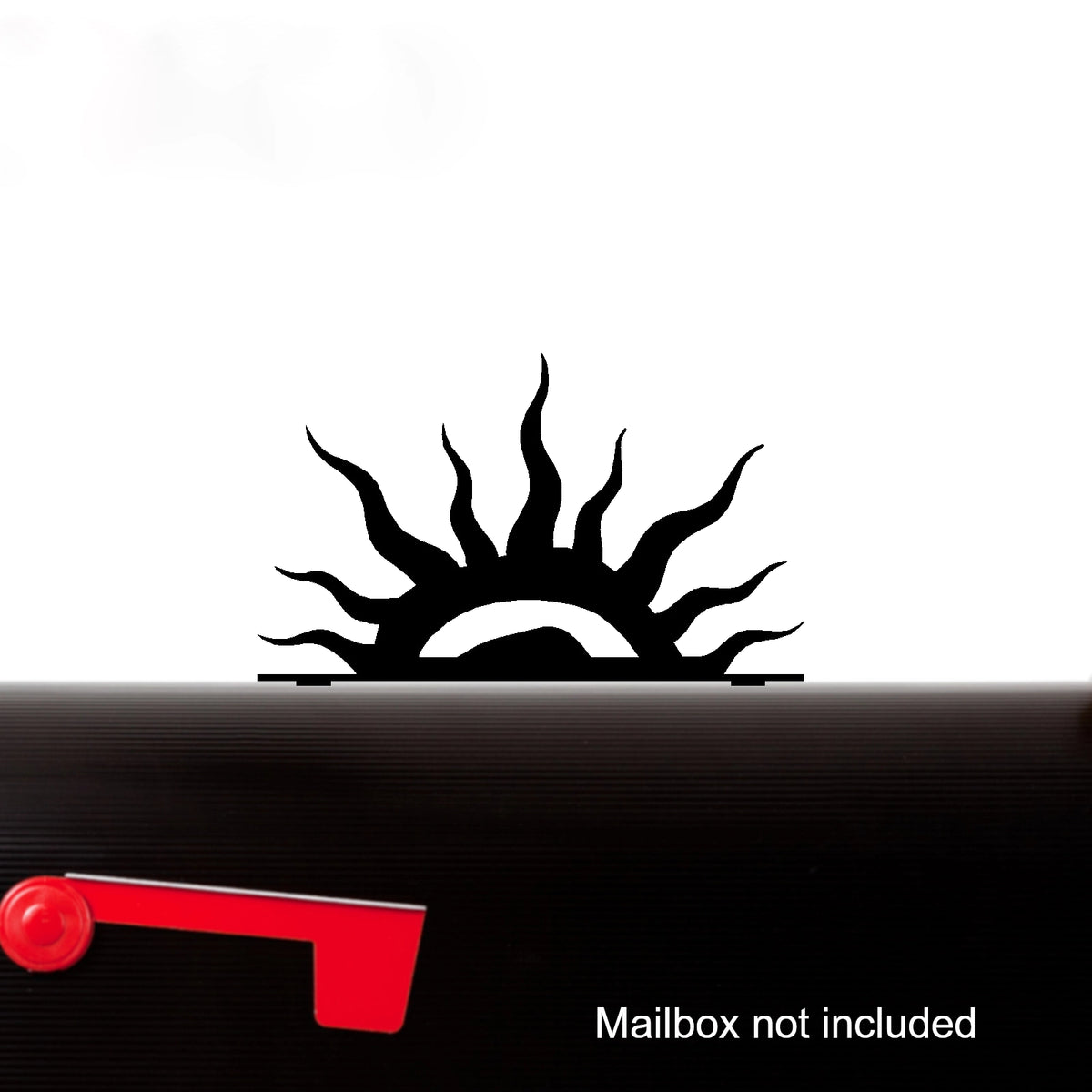 Sunrise Mailbox Topper, Sun Themed Mailbox Decoration | Madison Iron ...