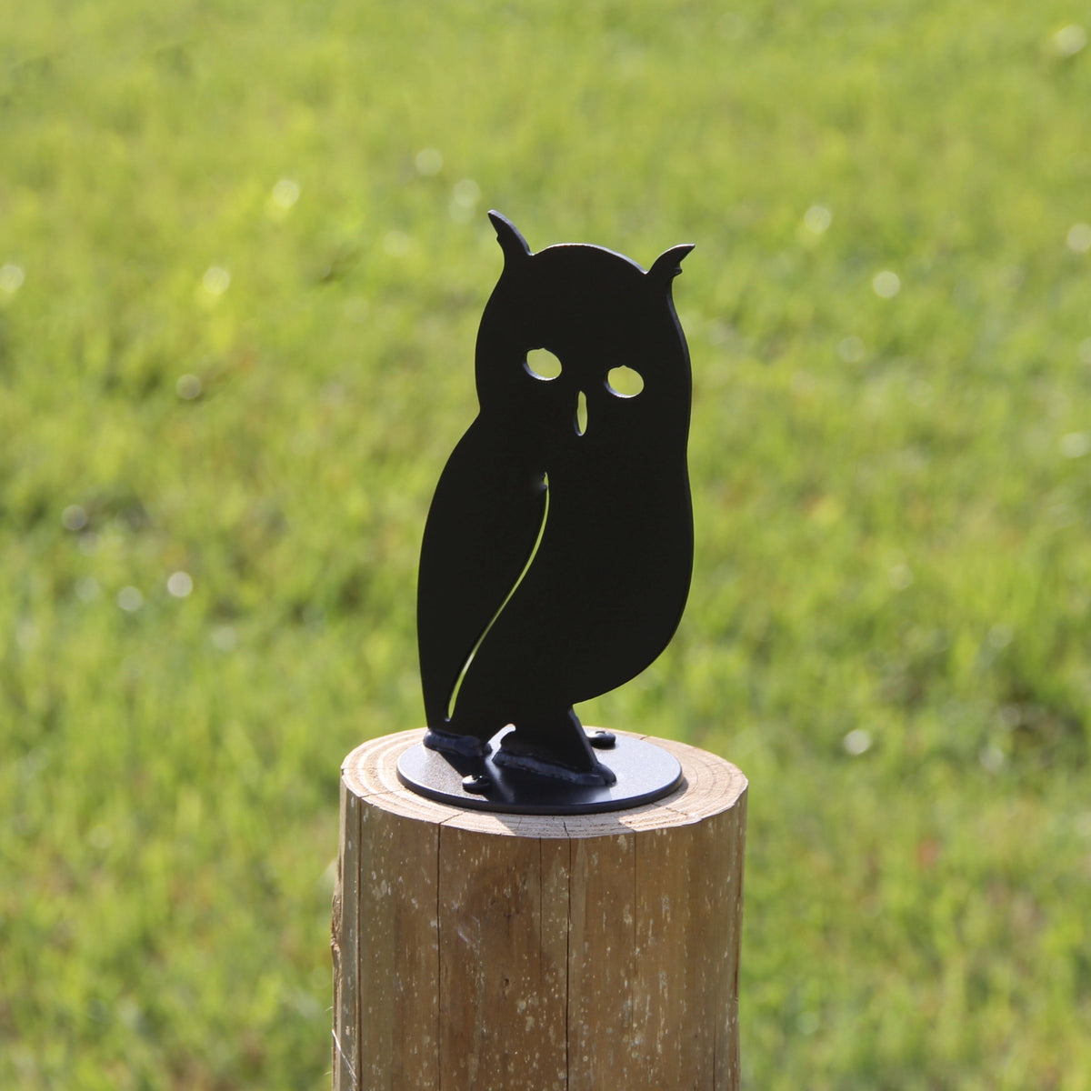 Owl Post Topper for round wood posts, perfect for outdoor and indoor use