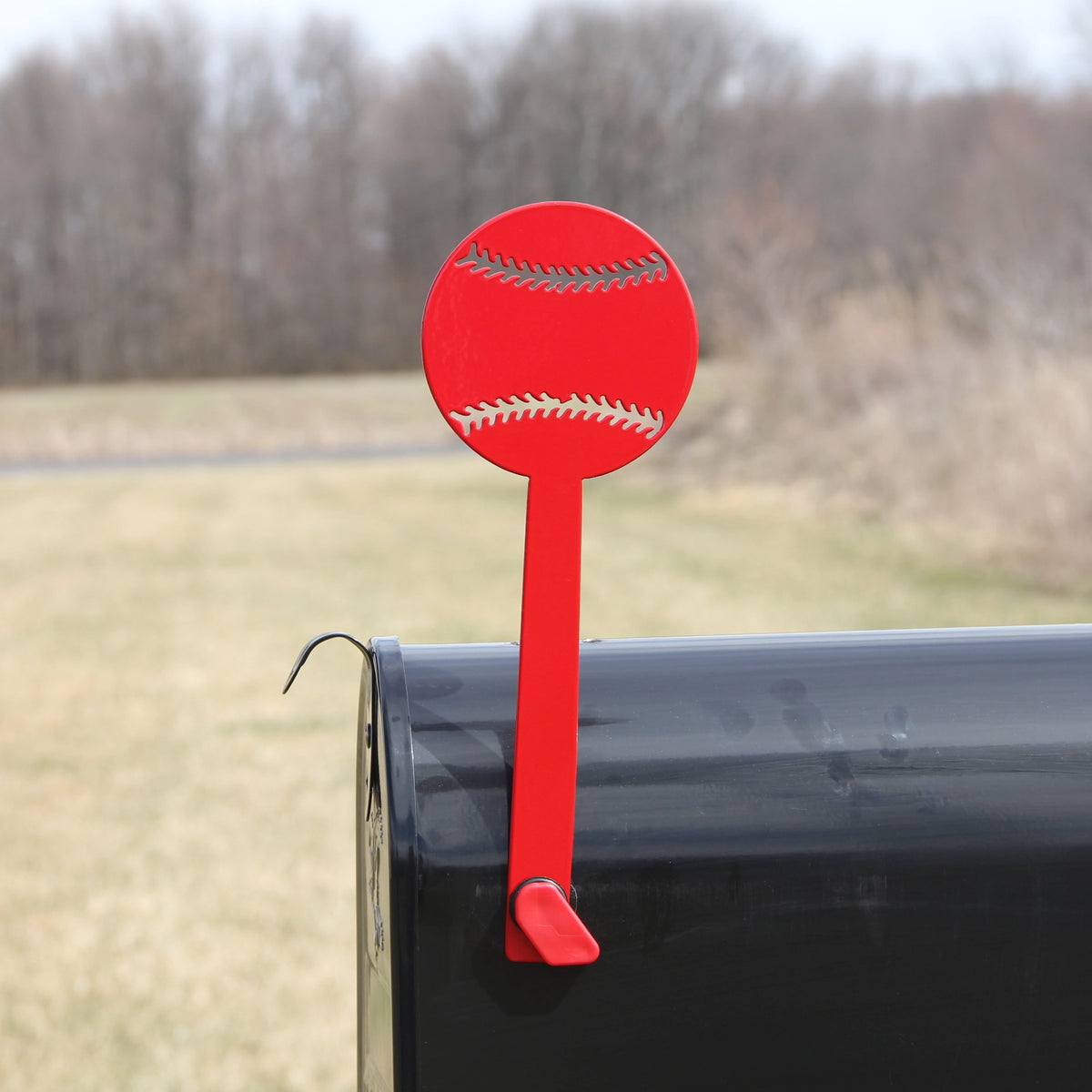 Baseball Mailbox Flag, Decorative Mailbox Flag, Metal Baseball Mailbox ...