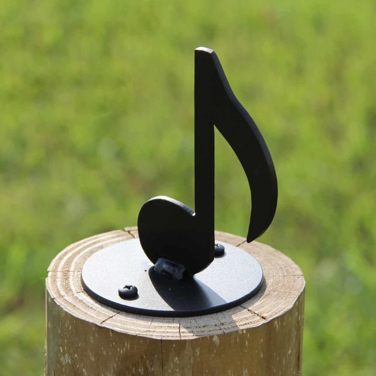 Music Note Post Cap For Round Wood Fence Post, 3" x 3" actual size post ...