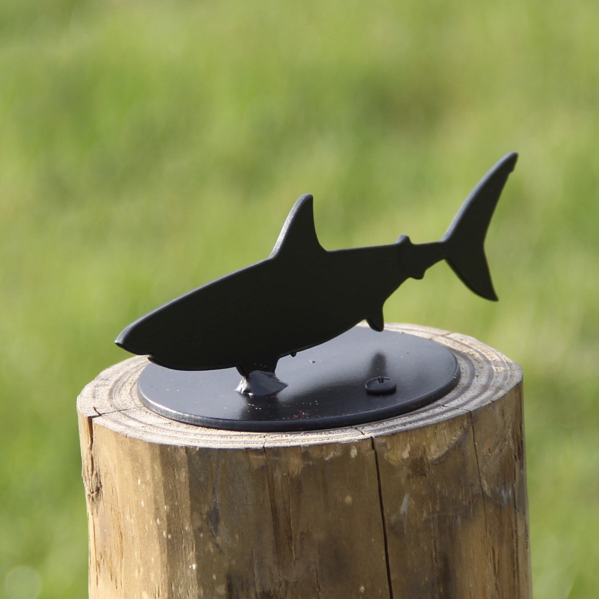 Shark Post Cap For Round Wood Fence Post, 3" x 3" actual size post cap ...