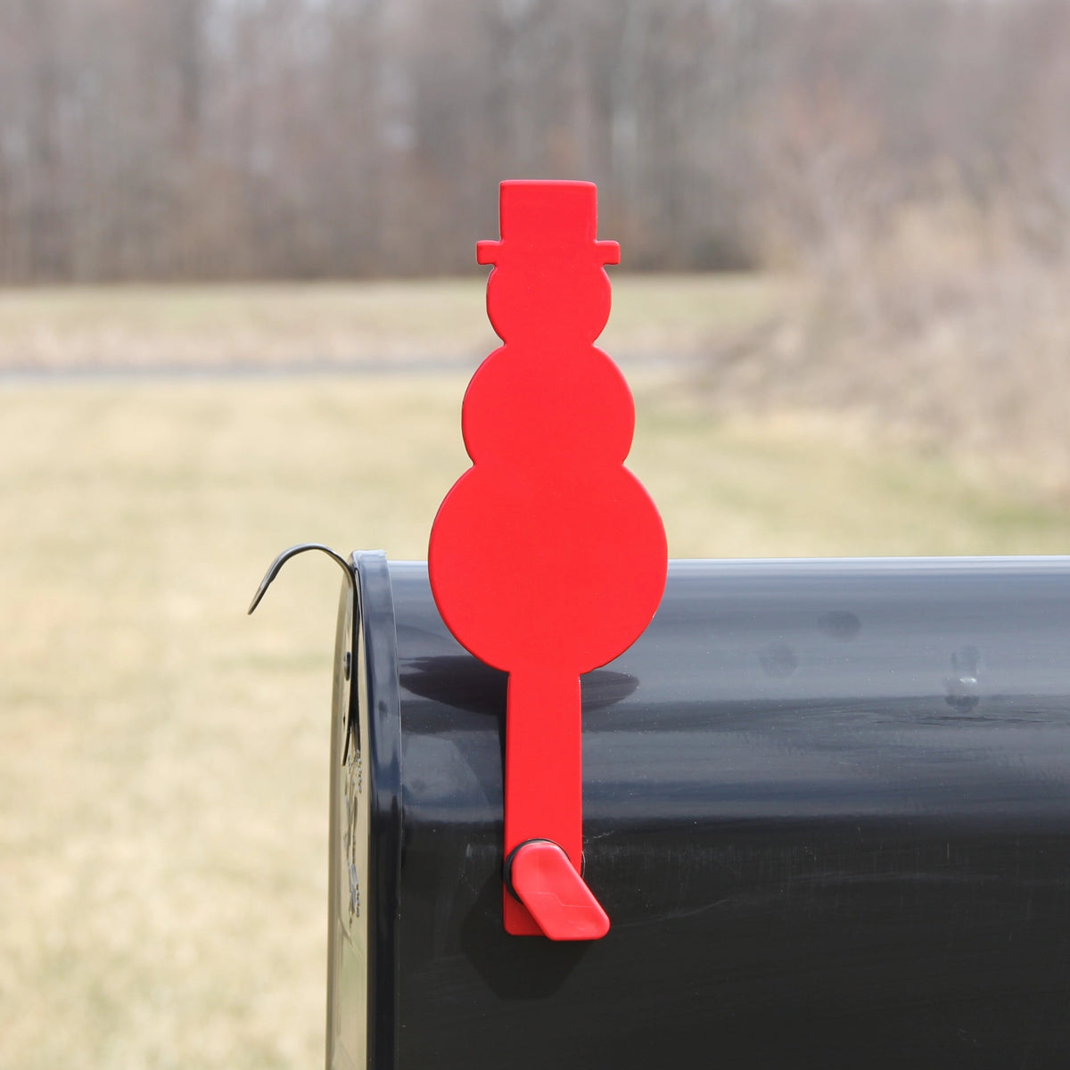 Snowman Mailbox Flag, Decorative Mailbox Flag, Metal Winter Mailbox ...