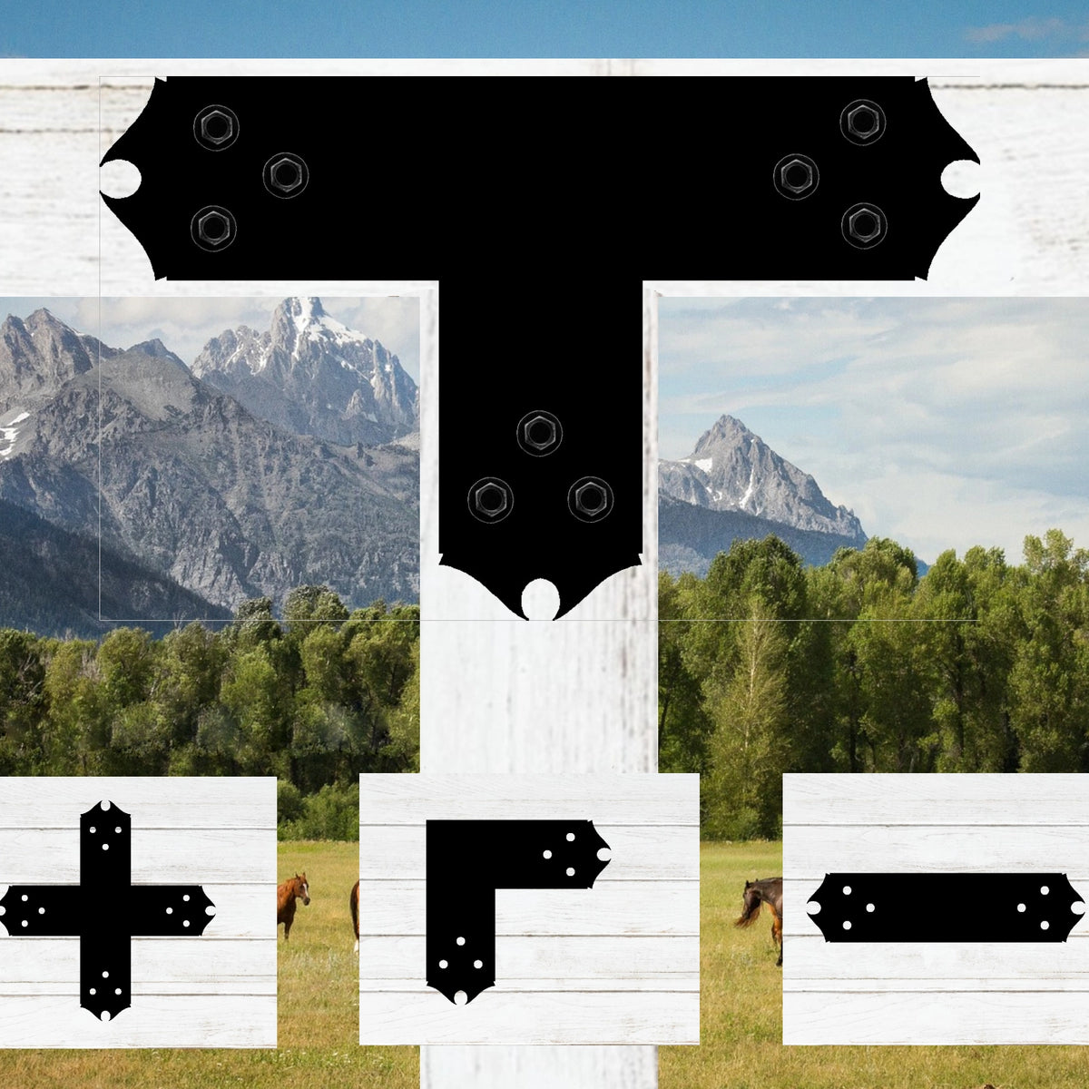 Colonial Brackets For 4x4 Dimensional Lumber | Madison Iron and Wood