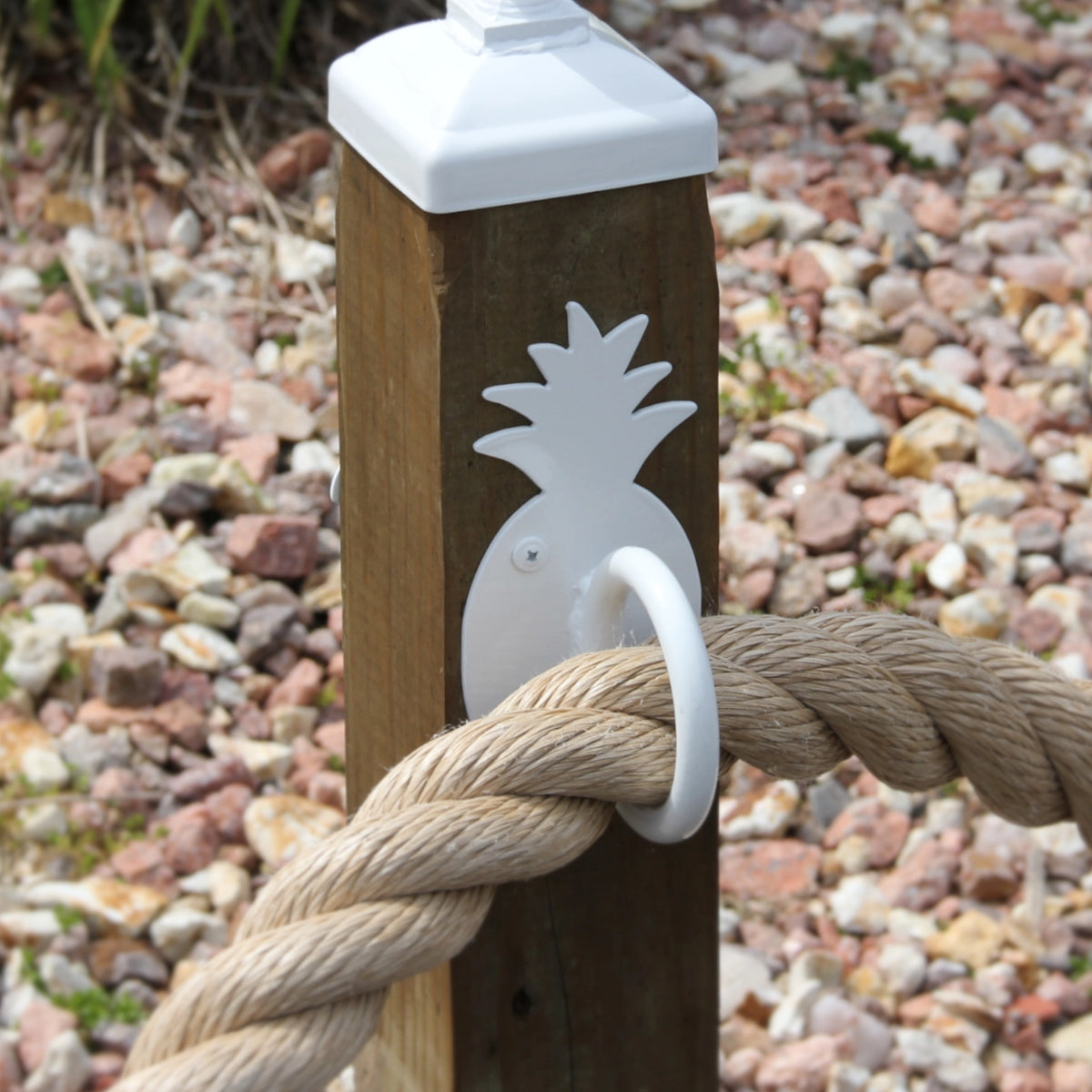Pineapple Nautical rope fence hardware, Light strand holder