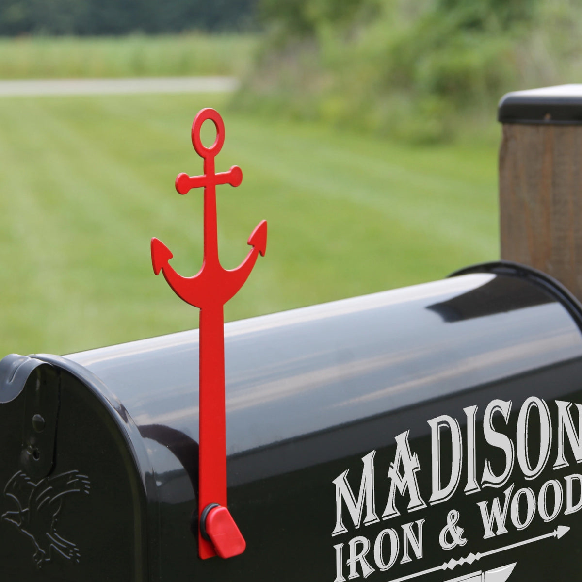 Anchor Mailbox Flag, Decorative Mailbox Flag, Metal Anchor Mailbox ...
