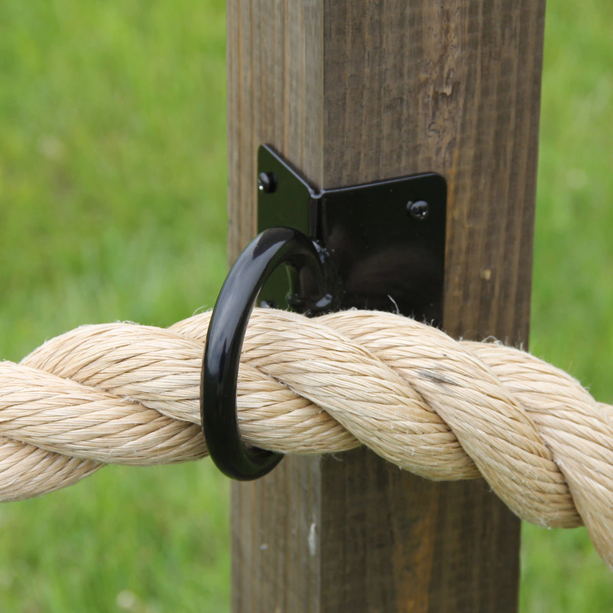 Corner Pole Rope Fence Bracket, Large Rope Holder for Rope Fence with ...