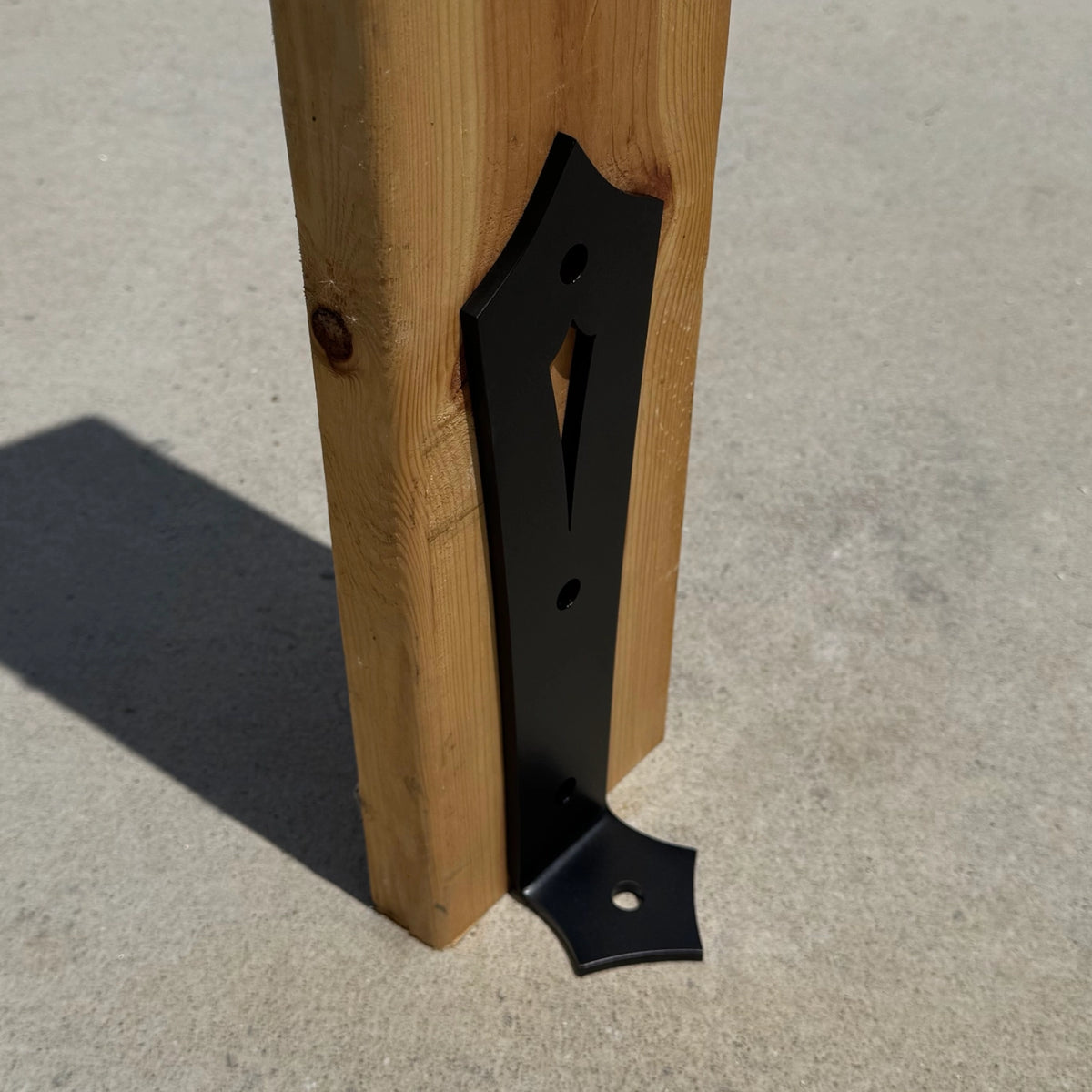 Gothic Post Base Bracket | Madison Iron and Wood
