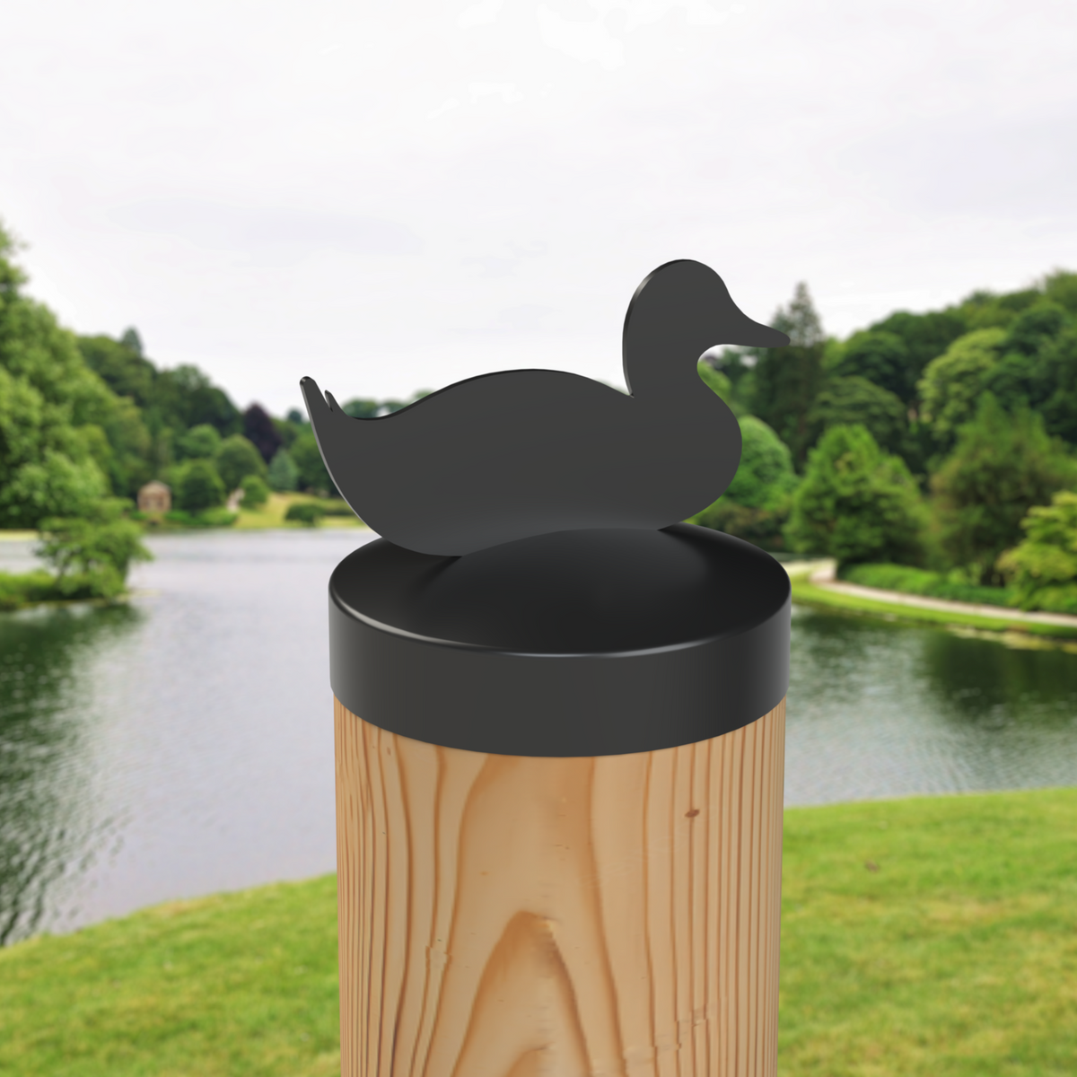 Duck, Round Post Cap - 4"x4" Post Size - Madison Iron and Wood