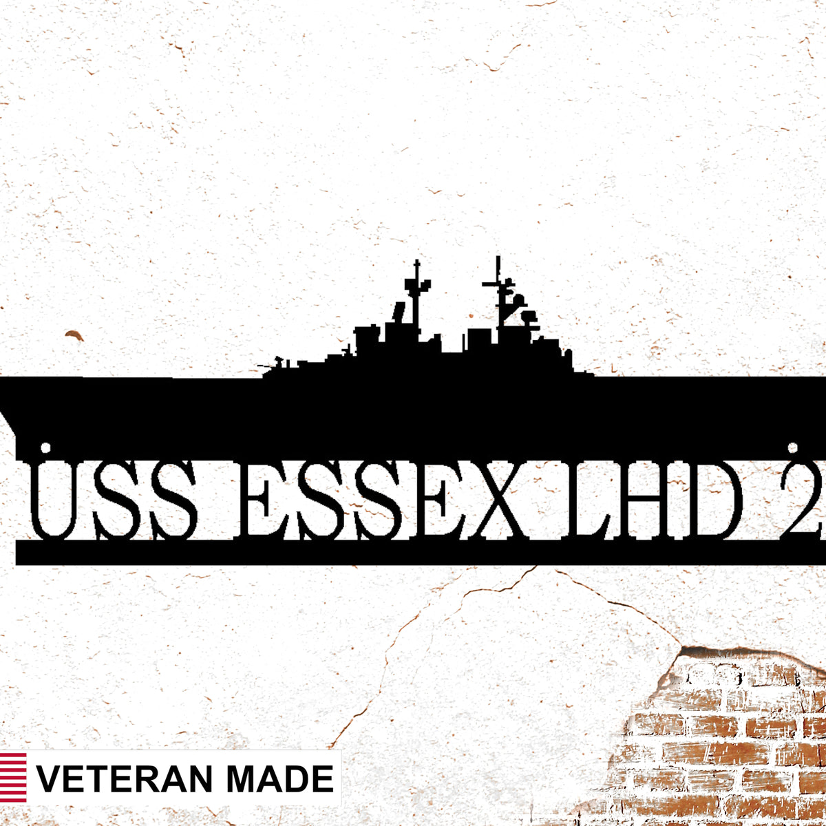 LHD-2 USS Essex Personalized Metal sign - Madison Iron and Wood