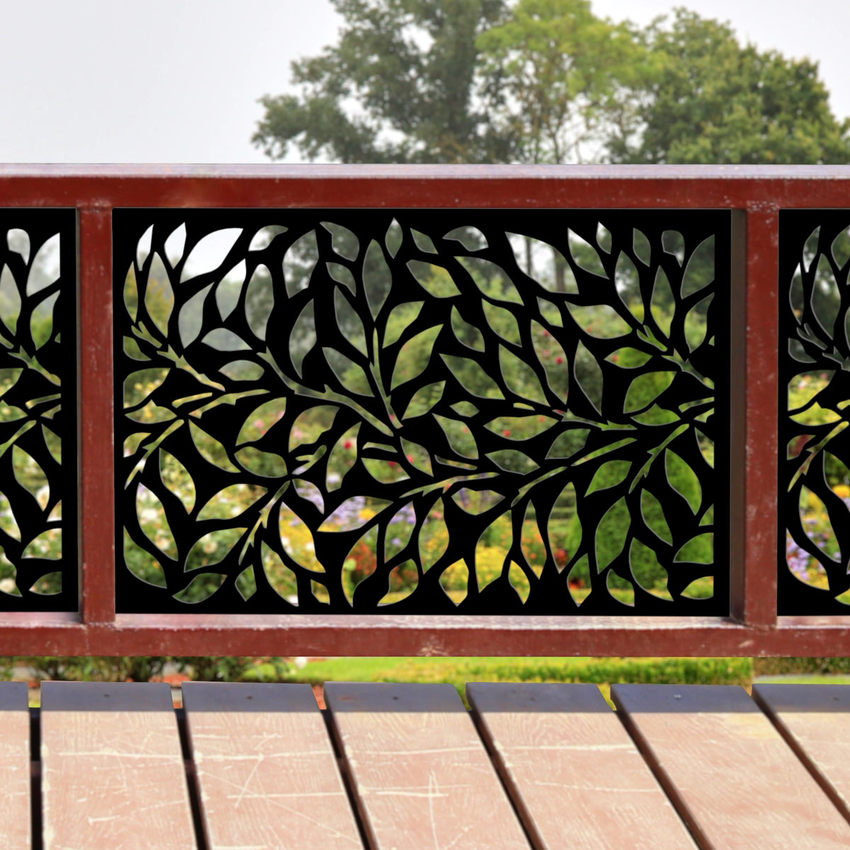 Tree Leaves Fence/Gate Panel Insert - Madison Iron and Wood