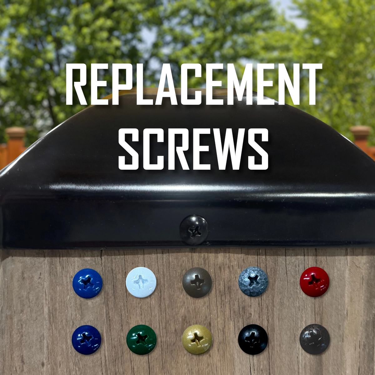 Custom Color Replacement Screws for Post Caps-Madison Iron and Wood