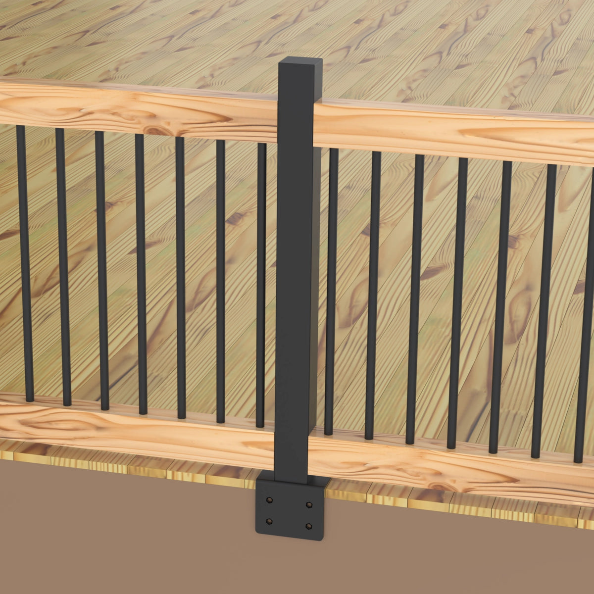 Steel Fence Post Ledge mounted, Heavy Duty Metal Fence Post for Fence ...