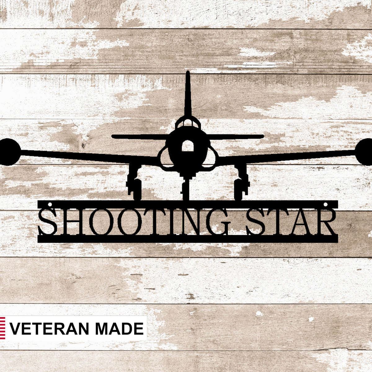 T33 Shooting Star (T-Bird) Jet Trainer Custom Metal Aircraft Sign ...
