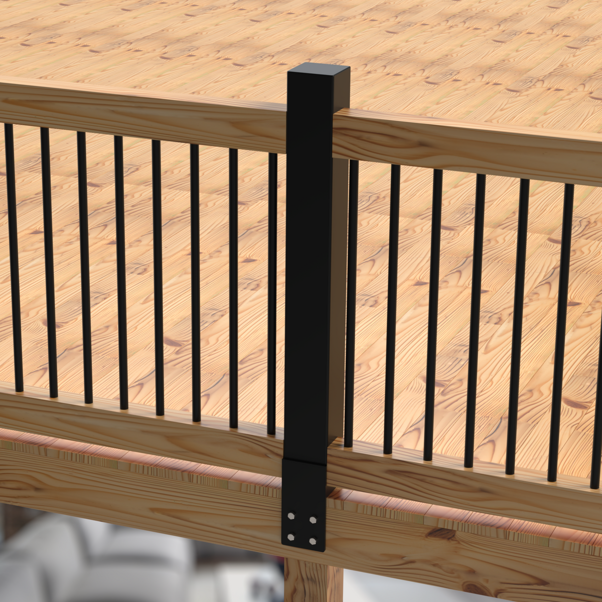 Steel Fence Post Ledge mounted, Heavy Duty Metal Fence Post for Fence ...