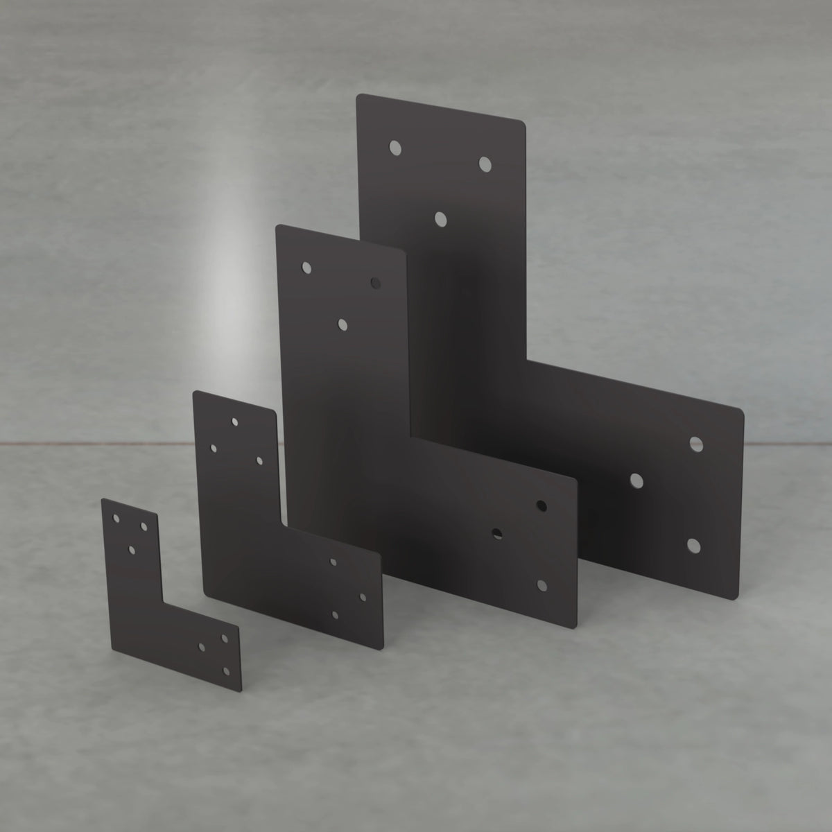 Standard Style L Brackets | Various Sizes | Madison Iron and Wood